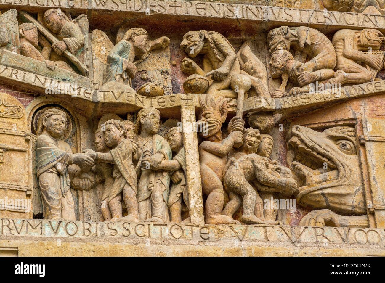 Tympanum aveyron conques hi-res stock photography and images - Alamy