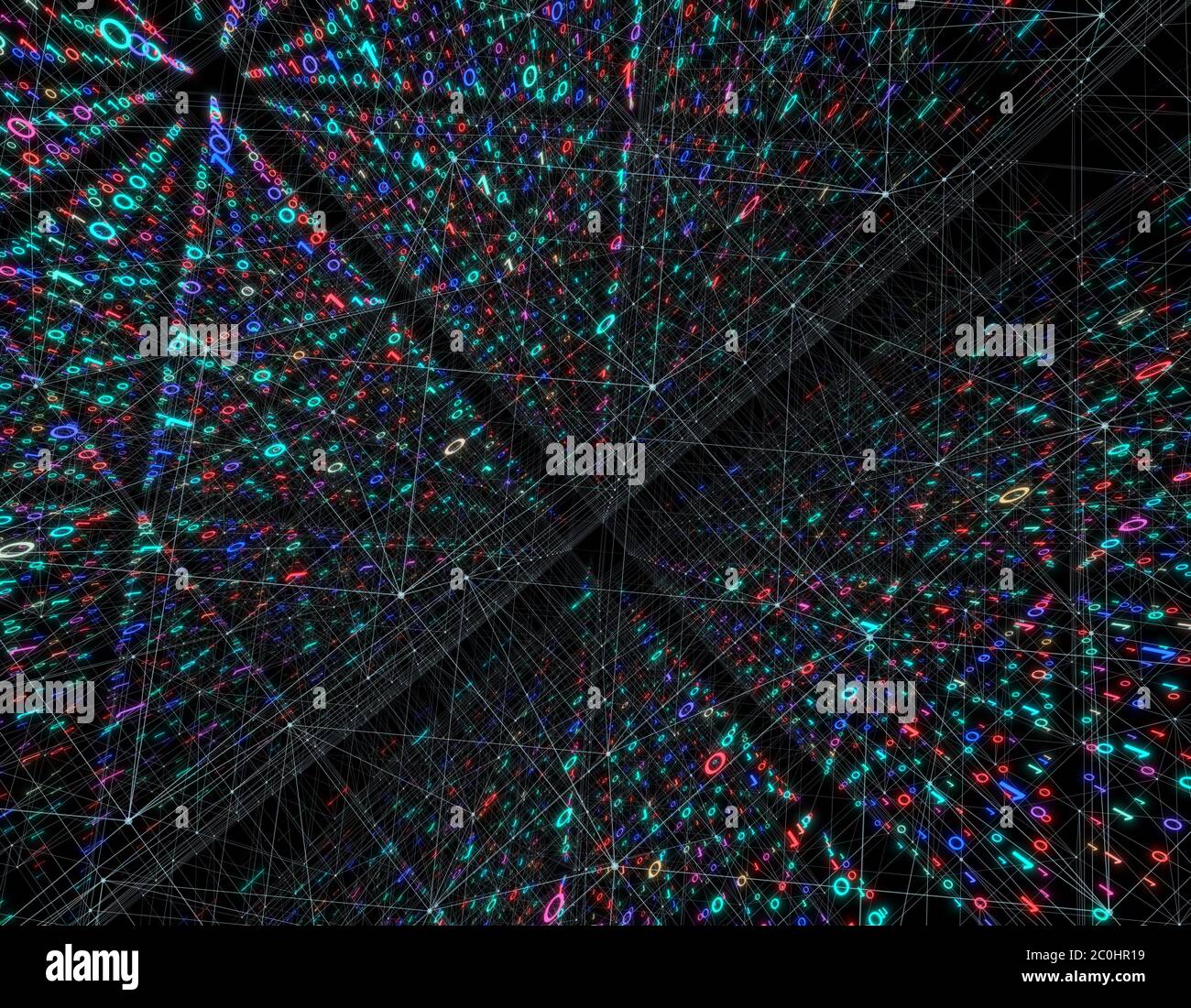 Electronic data array, network data storage and transmission Stock ...