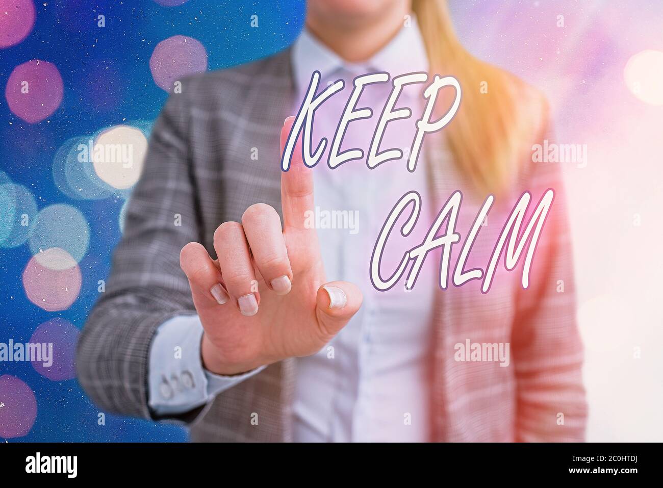 Handwriting text writing Keep Calm. Conceptual photo remain composure ...
