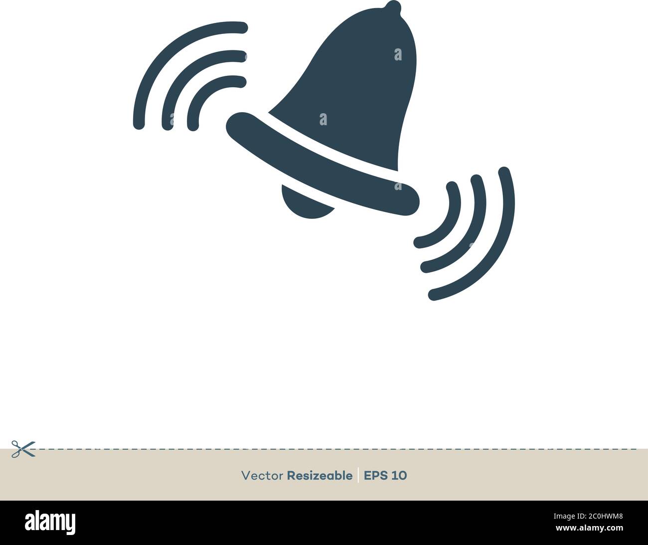 Notification Bell Icon Vector Logo Template Illustration Design. Vector ...