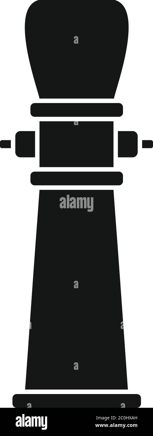 Water pillar icon. Simple illustration of water pillar vector icon for ...