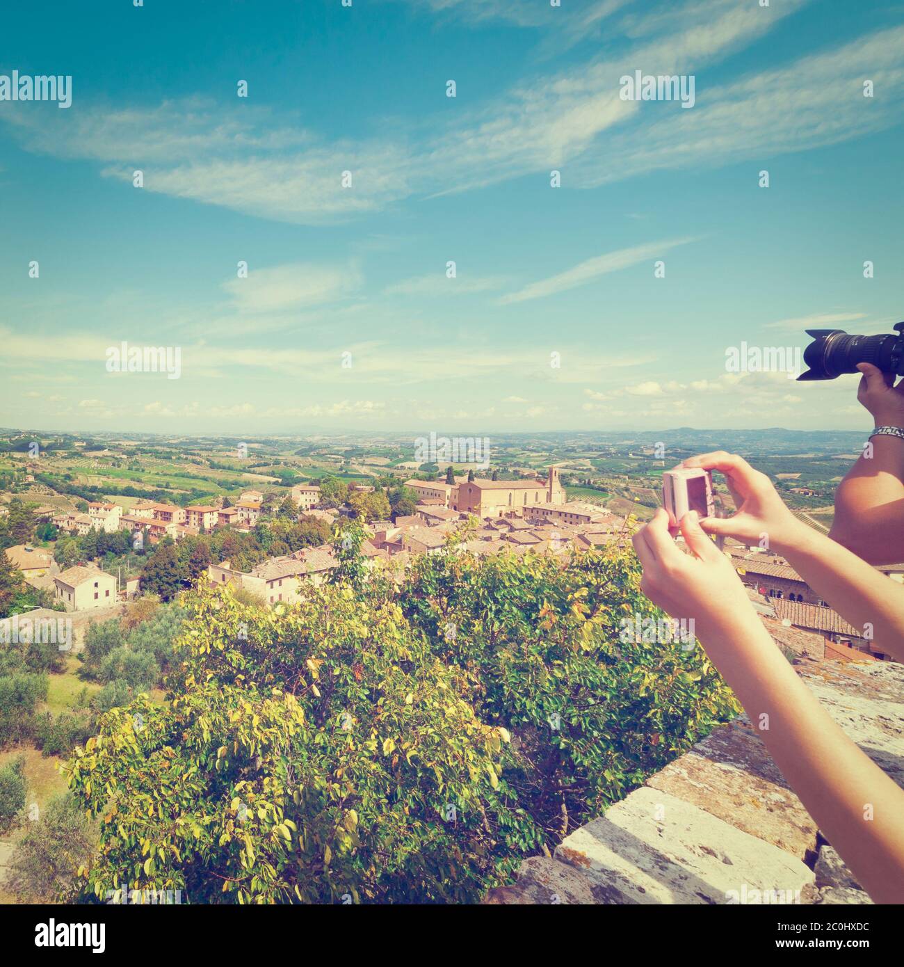 Woman aerial view road hi-res stock photography and images - Alamy