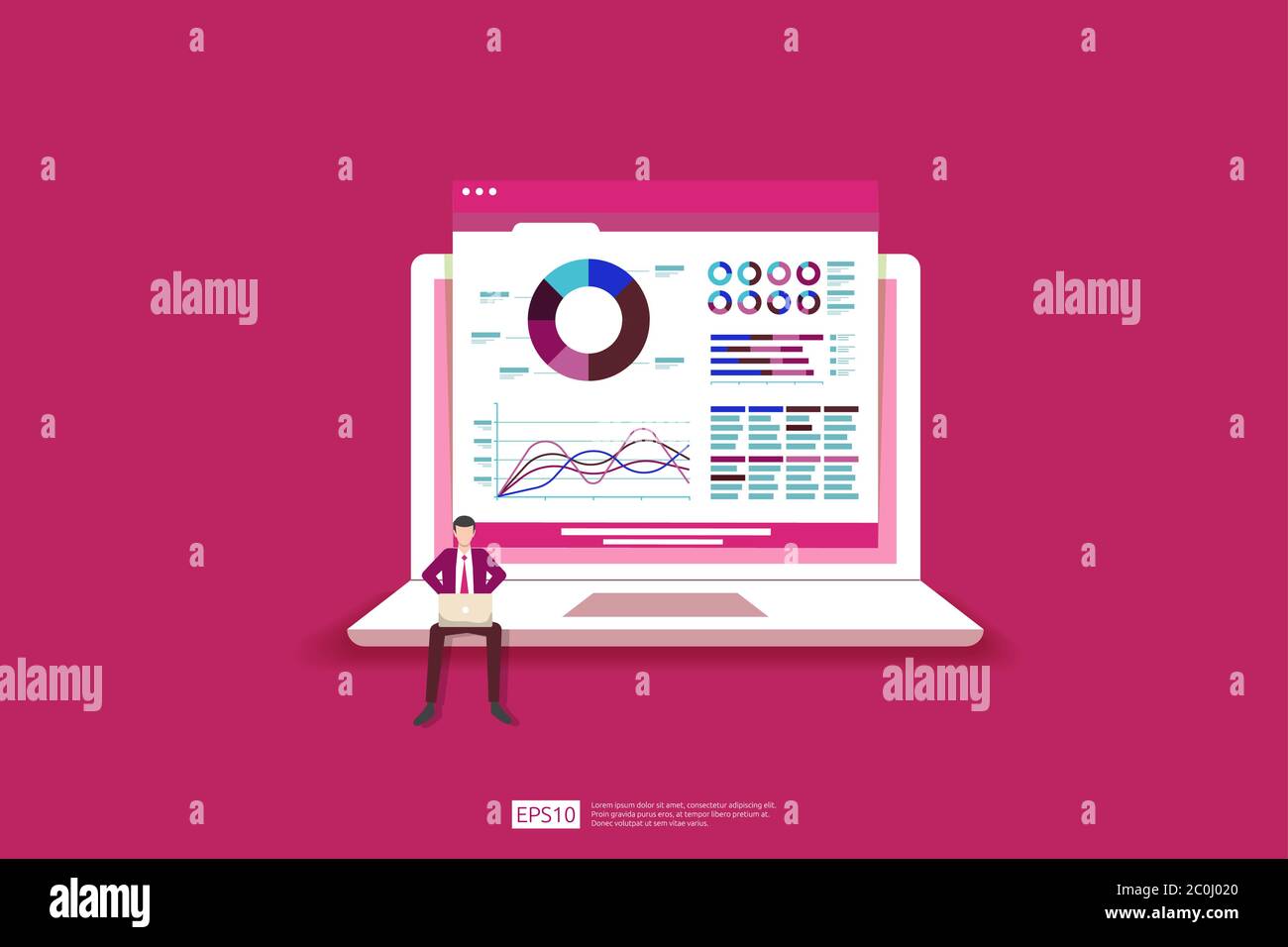 Stock market chart screen Stock Vector Images - Alamy