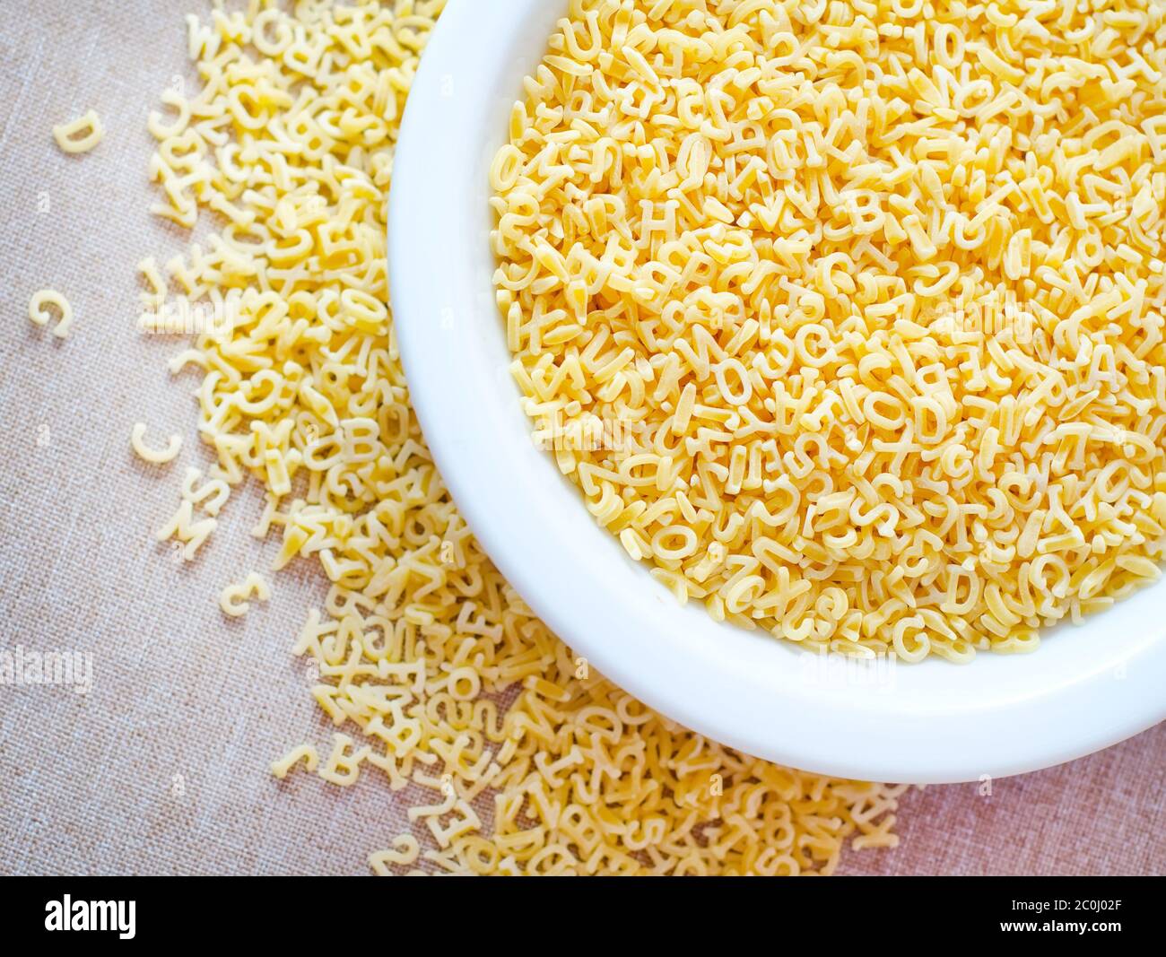 Alphabet spaghetti typeface hi-res stock photography and images - Alamy