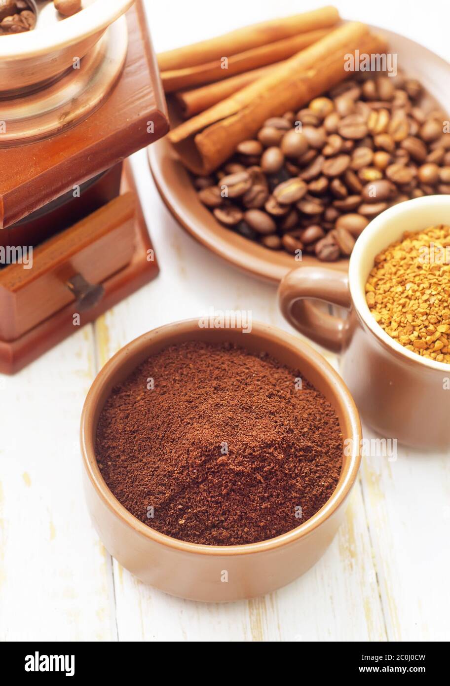 different kind of coffee Stock Photo - Alamy