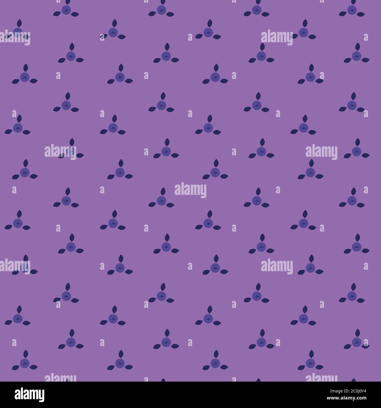Blueberry seamless pattern. Simple print for textile design. Vector ...