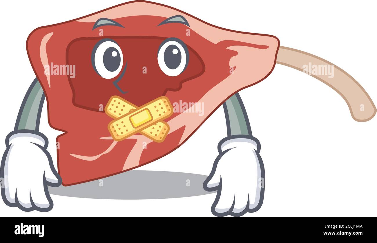 Lamb chop cartoon character style having strange silent face Stock ...