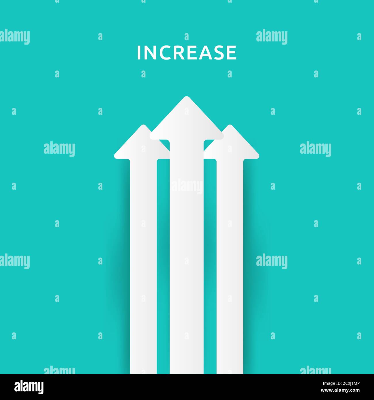 business arrow target direction concept to success. Finance growth ...
