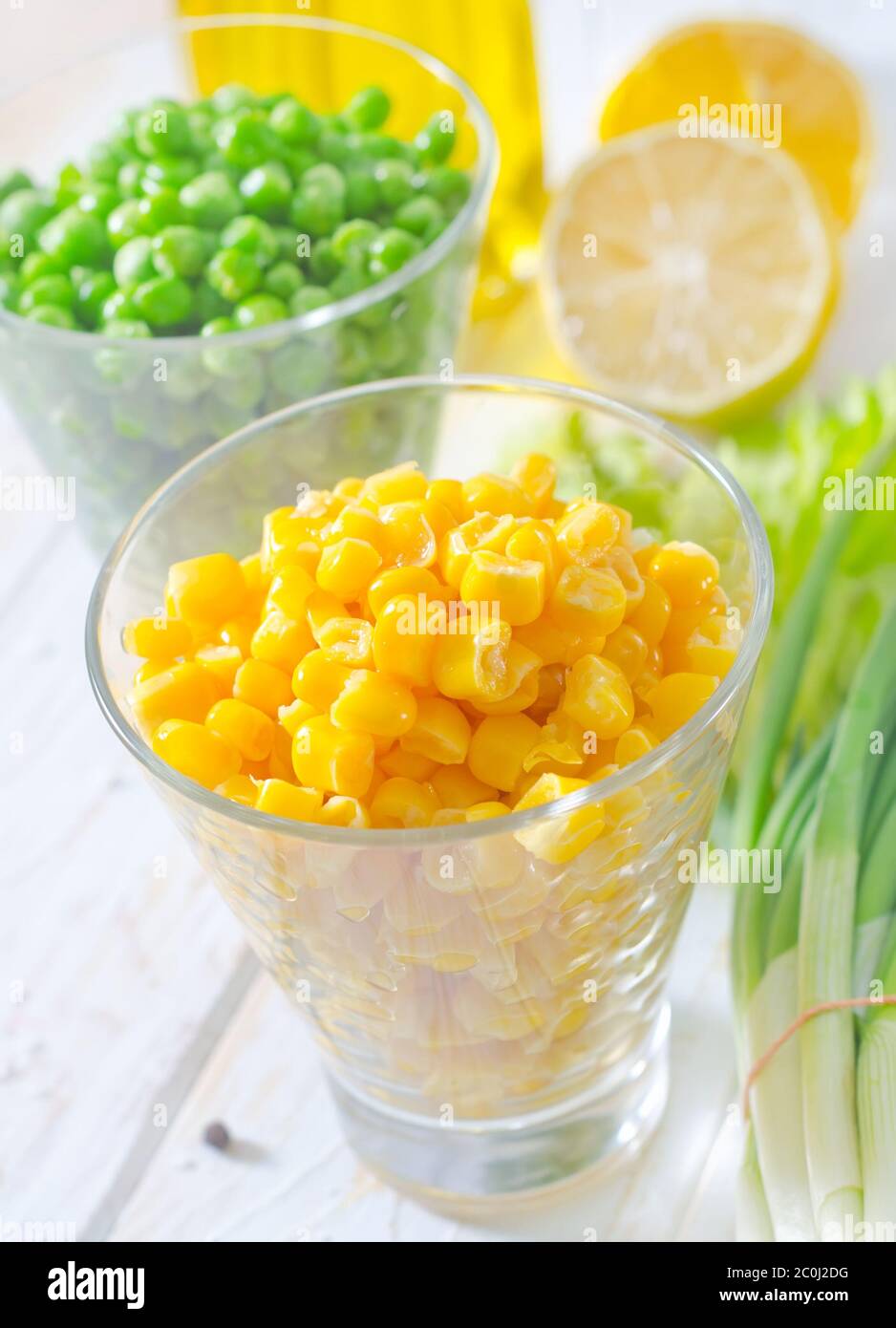corn and peas Stock Photo - Alamy