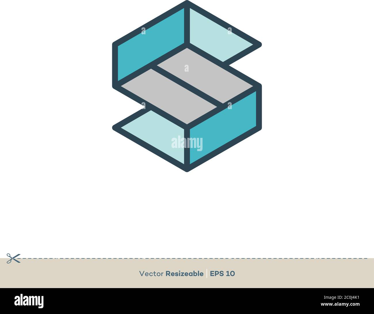 Geometric S Letter Hexagon Shape Icon Vector Logo Template Illustration ...