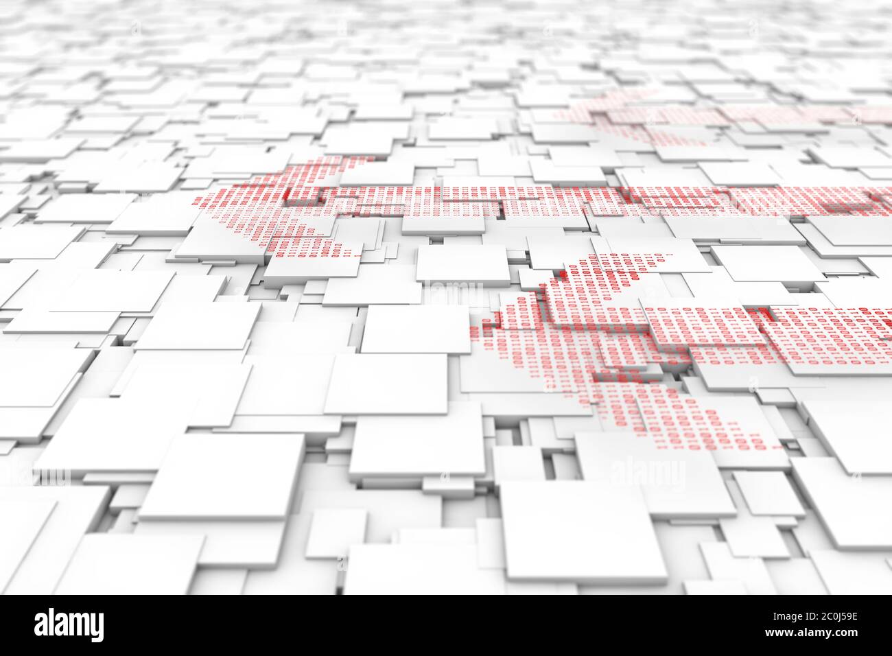 Arrow made up of binary code, success and transmission Stock Photo - Alamy