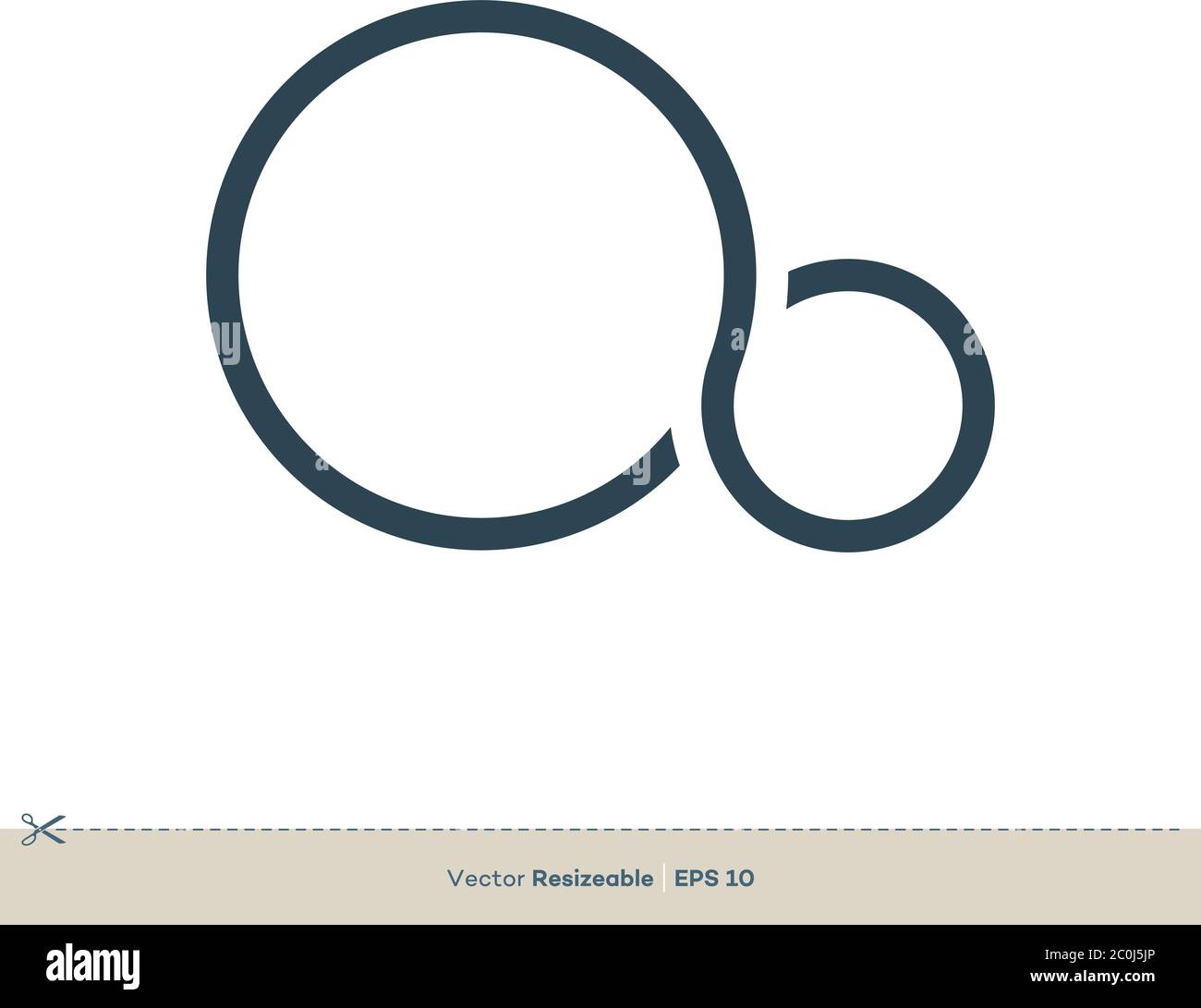 Infinity Letter O Line Art Icon Vector Logo Template Illustration ...