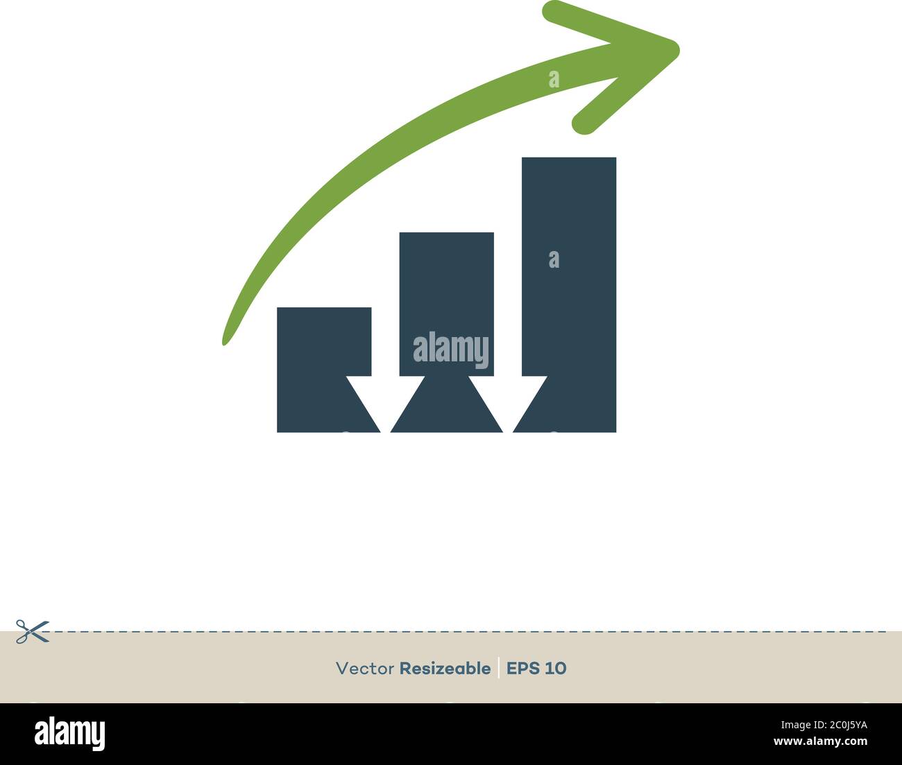 Stock Exchange Chart Icon Logo Template Illustration Design. Vector EPS ...