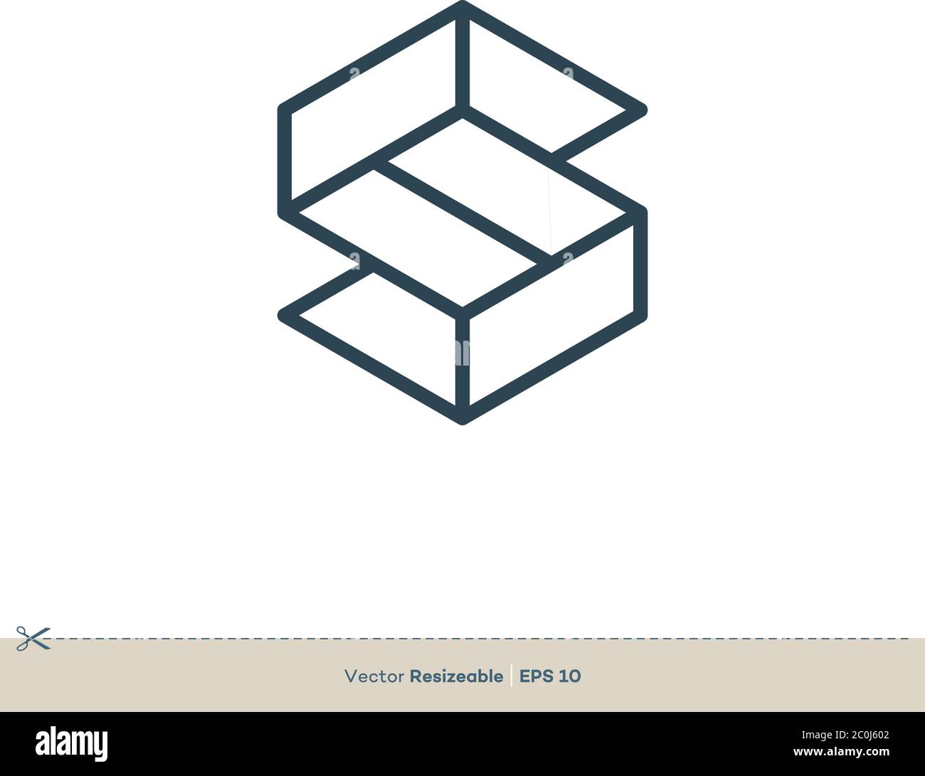 Geometric S Letter Hexagon Shape Icon Vector Logo Template Illustration ...