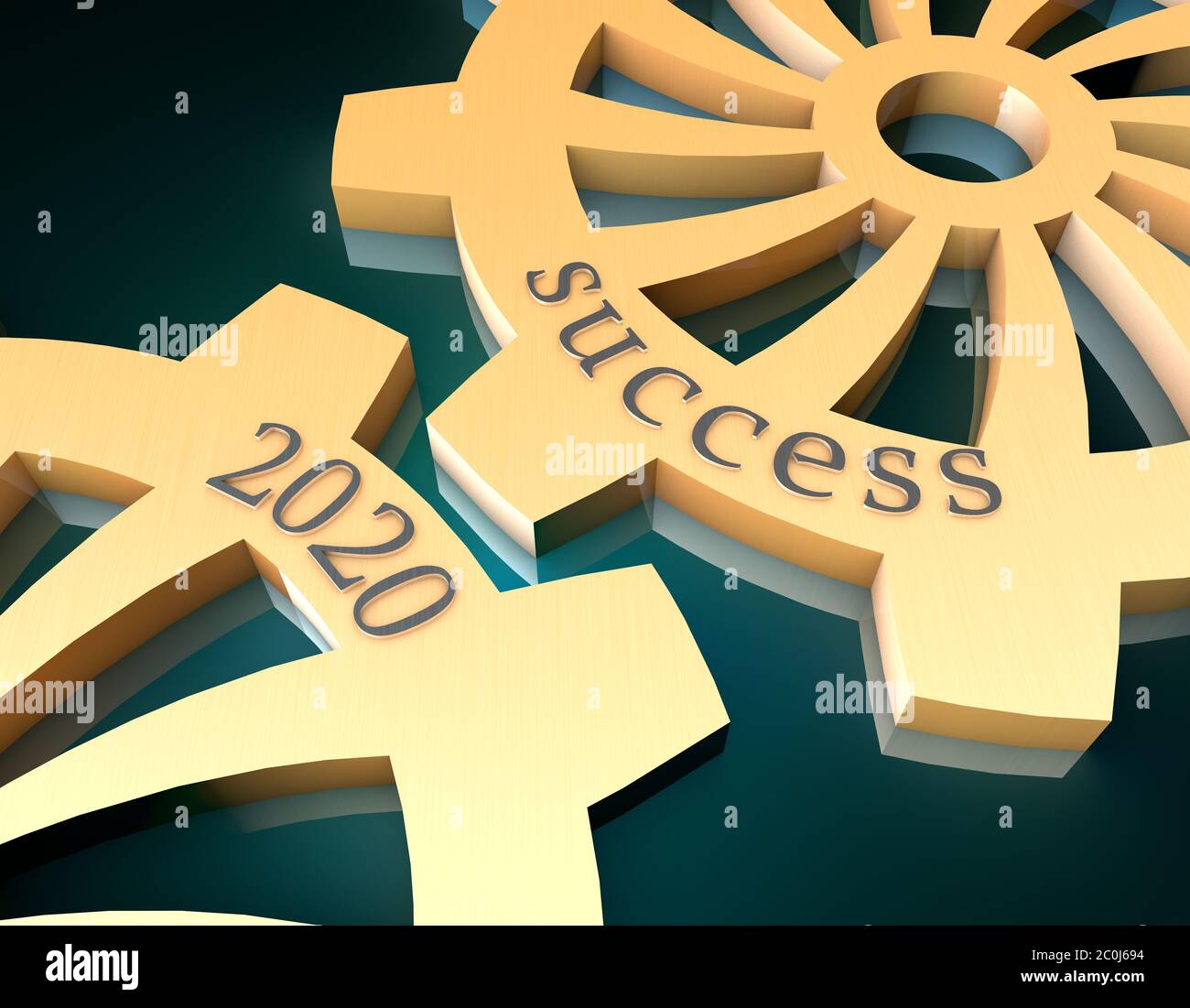 2020 gear and success gear, closely connected Stock Photo - Alamy