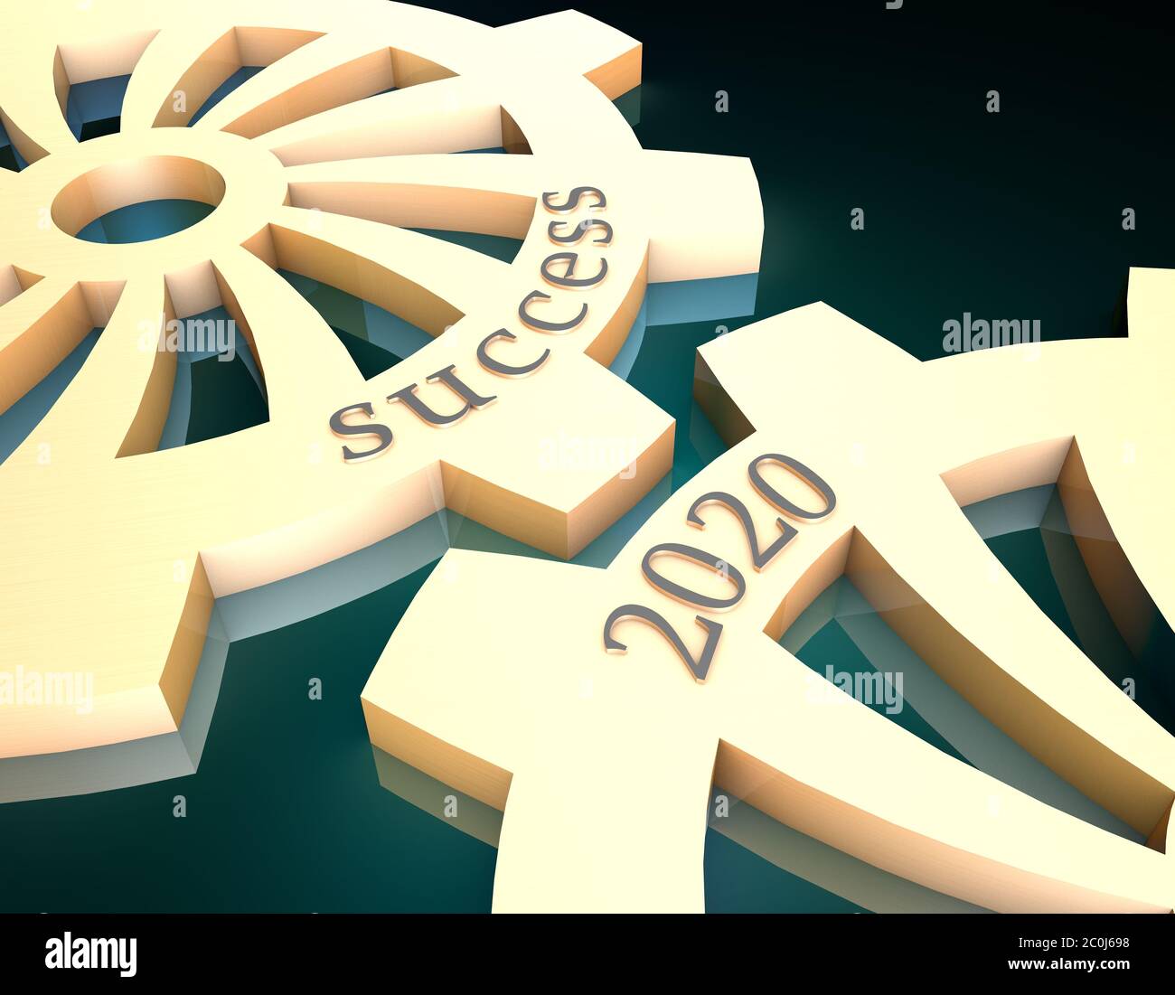 2020 gear and success gear, closely connected Stock Photo - Alamy