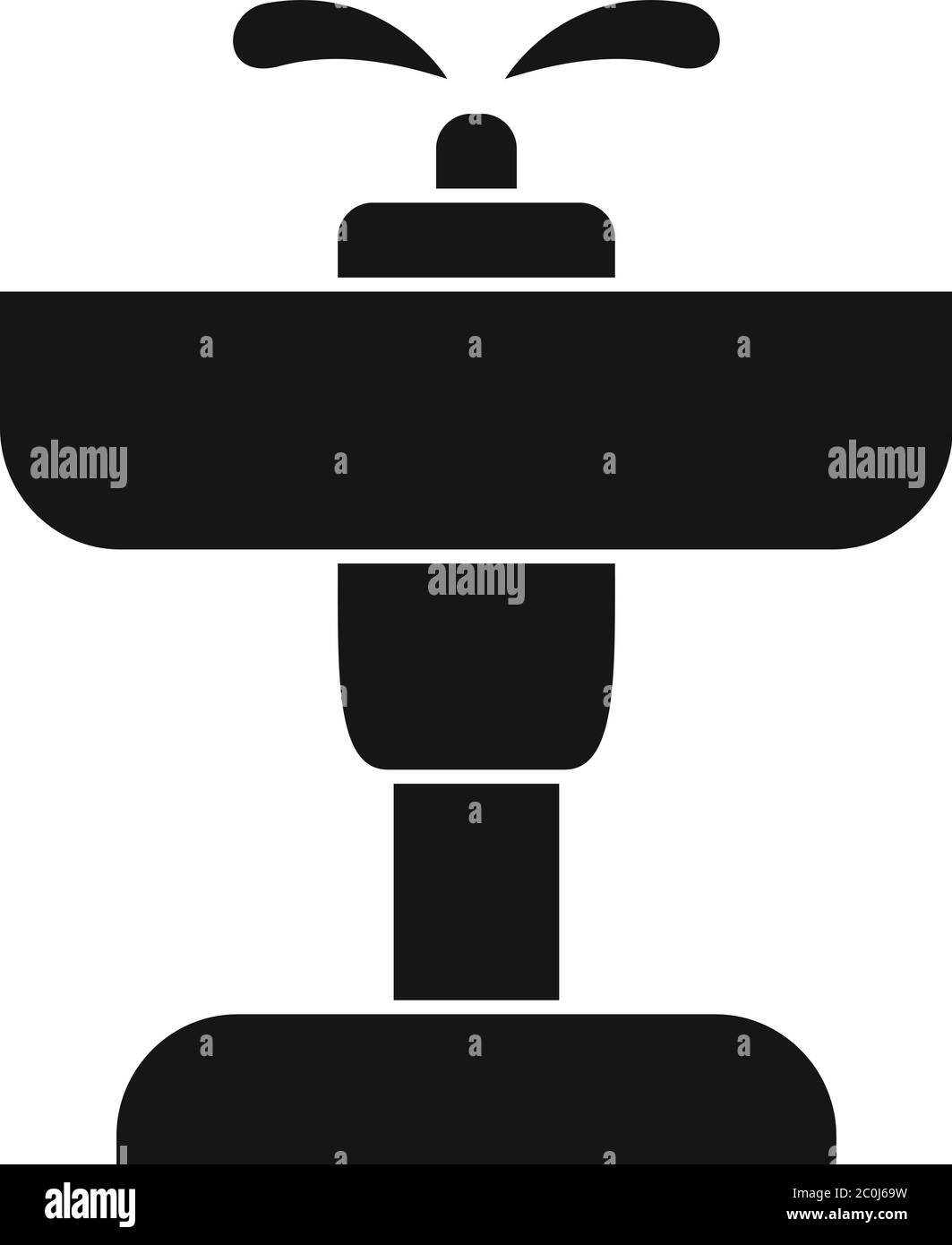 Water drinking fountain icon. Simple illustration of water drinking ...