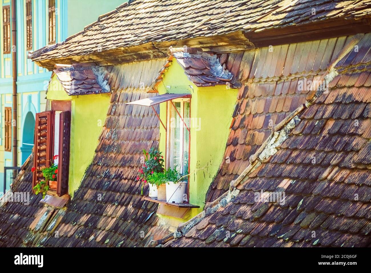 Mansard windows hi-res stock photography and images - Alamy