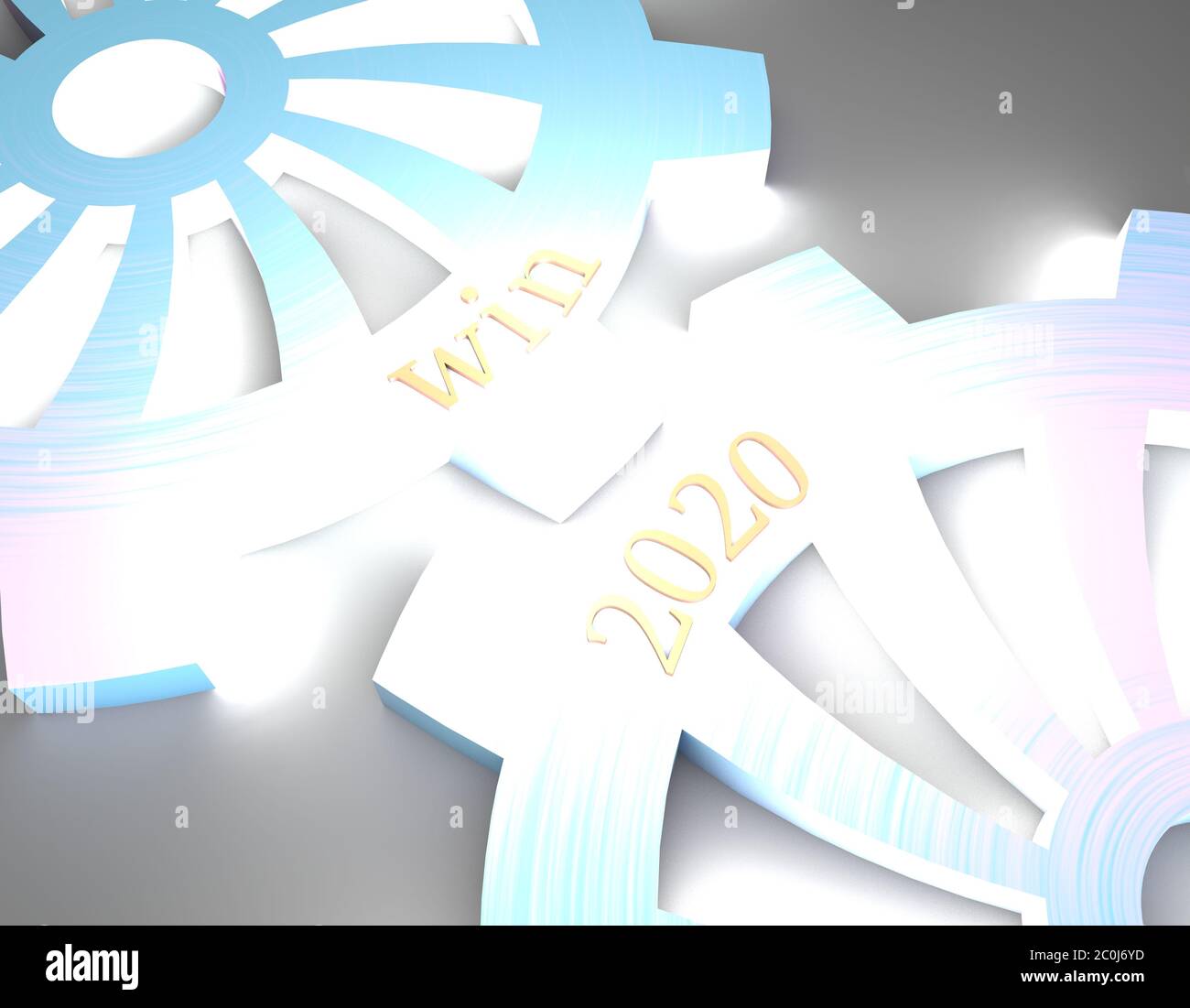 2020 gear and win gear, closely connected Stock Photo - Alamy