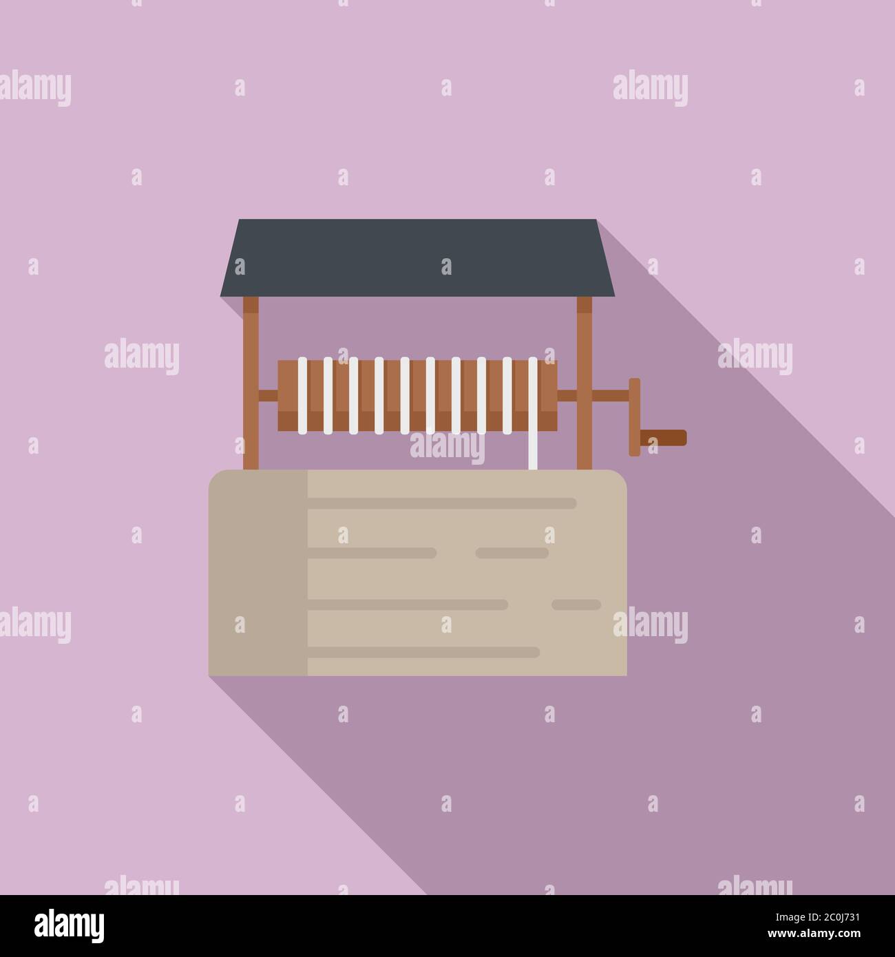 Water well icon. Flat illustration of water well vector icon for web ...