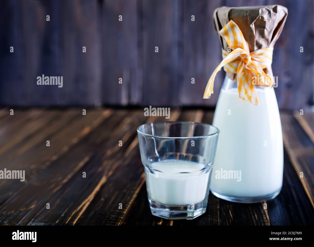 fresh milk in glass Stock Photo - Alamy