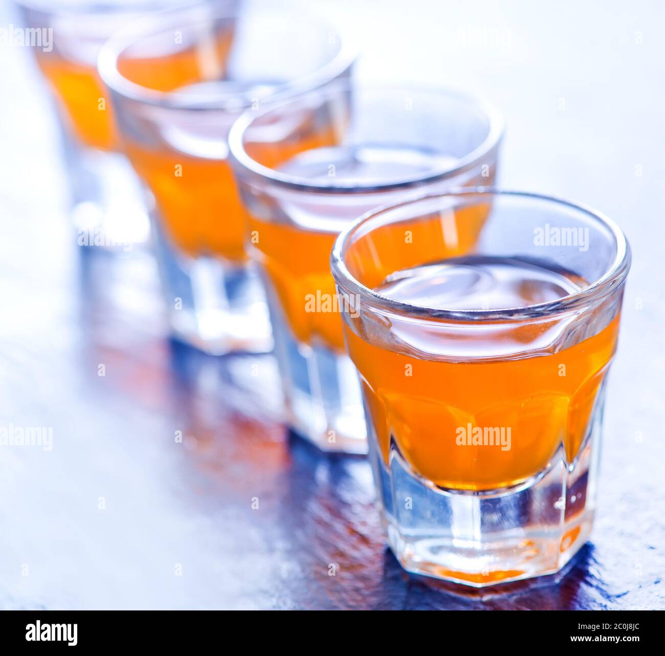 alcohol drink in glasses Stock Photo - Alamy