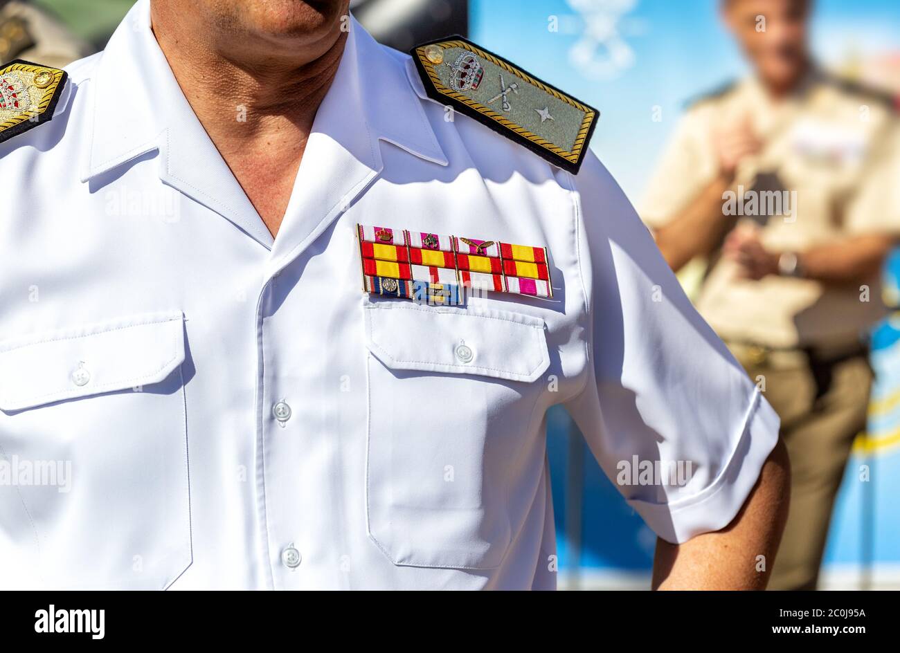 Military Uniform Officer. Spanish Armed Forces. Military honours and ...
