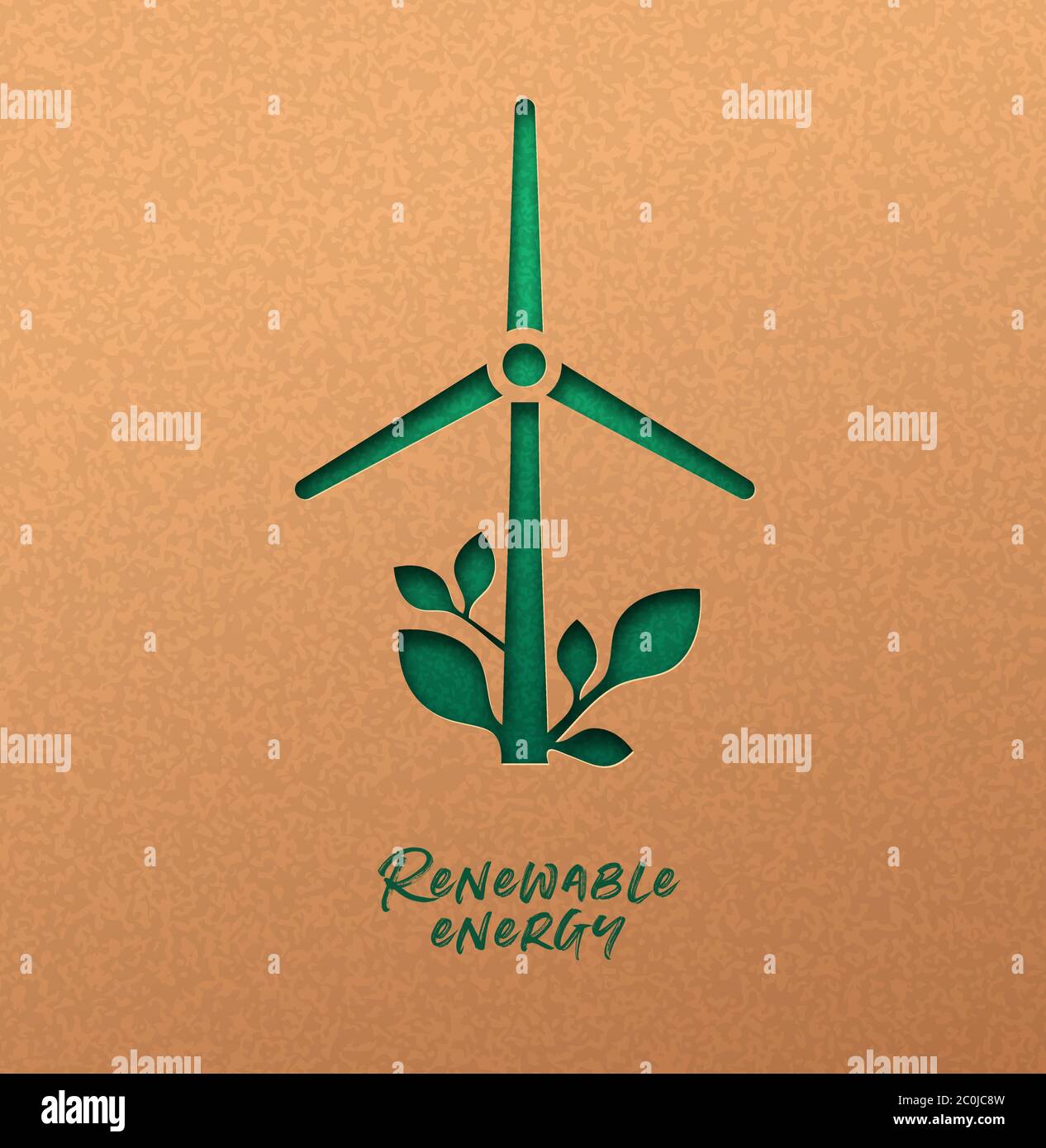 Wind plant green energy Stock Vector Images - Alamy