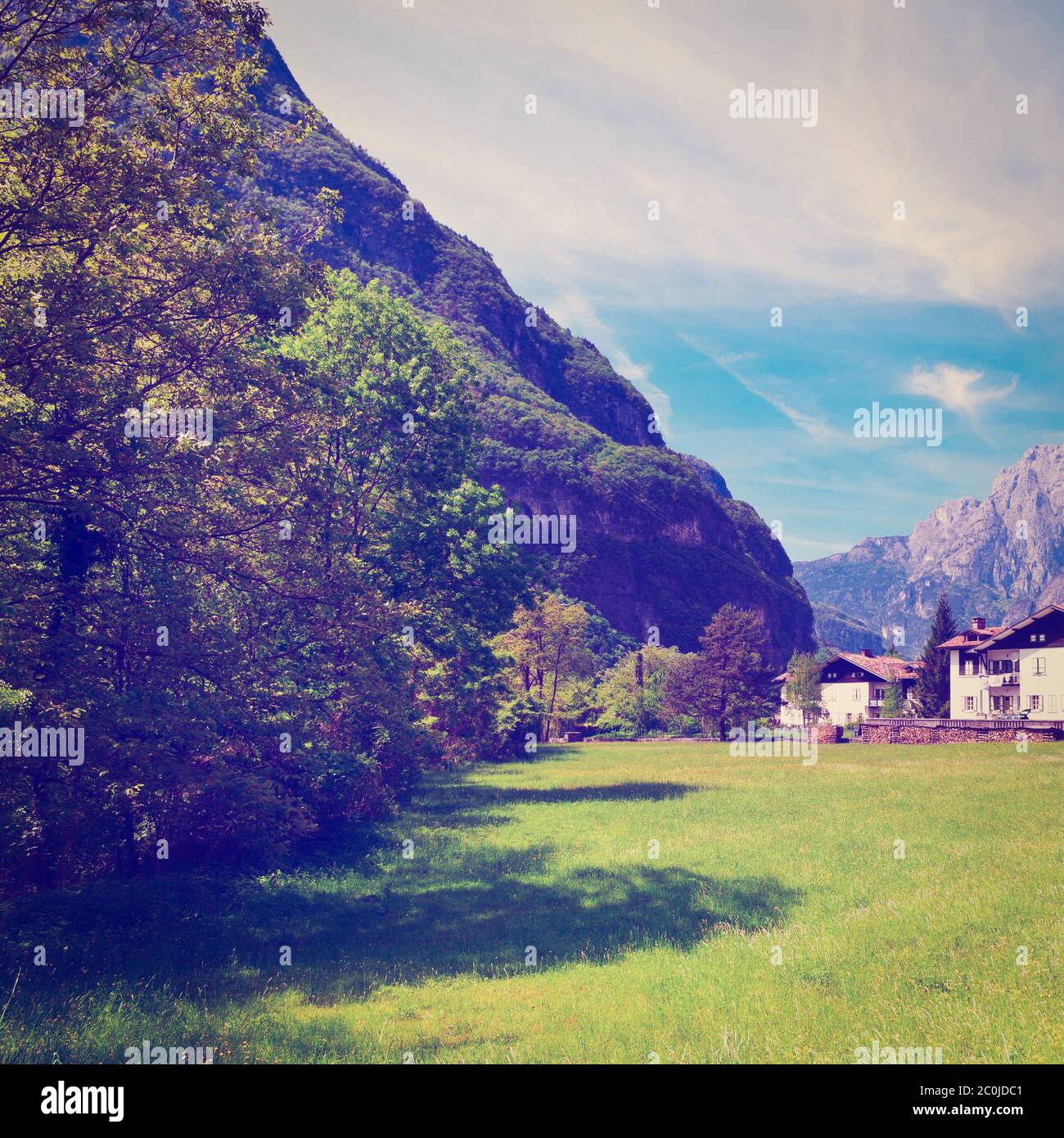 Italian alps farm house hi-res stock photography and images - Alamy