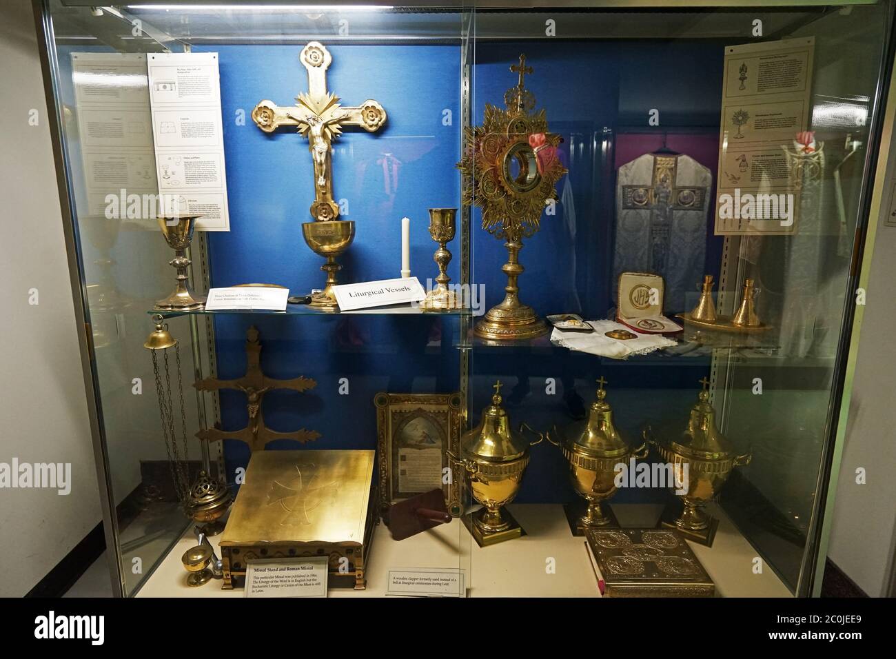 Religious equipment and tools displayed in 'Cathedral Basilica of Saint ...