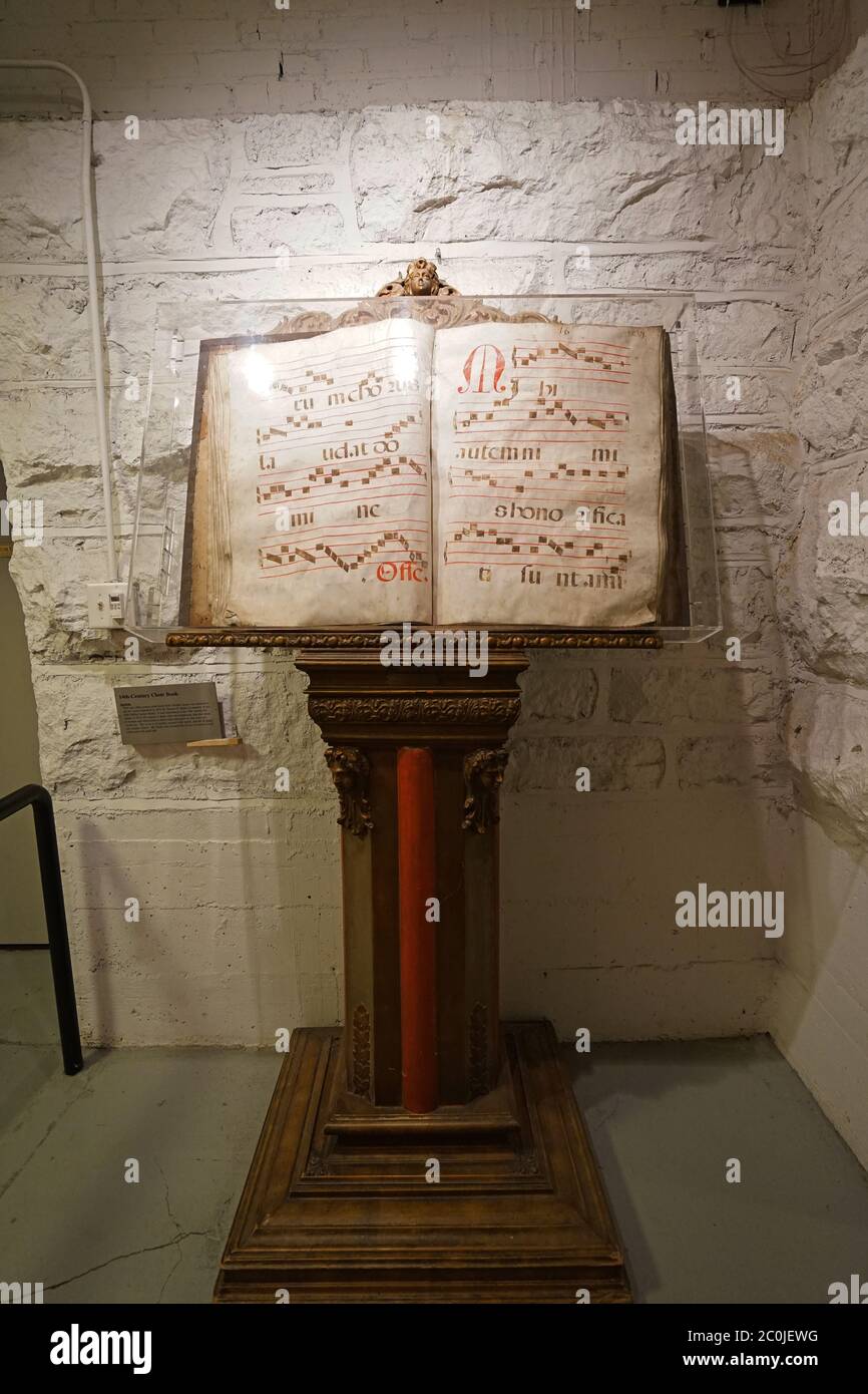 Holy bible stand and religious equipment displayed in 'Cathedral ...