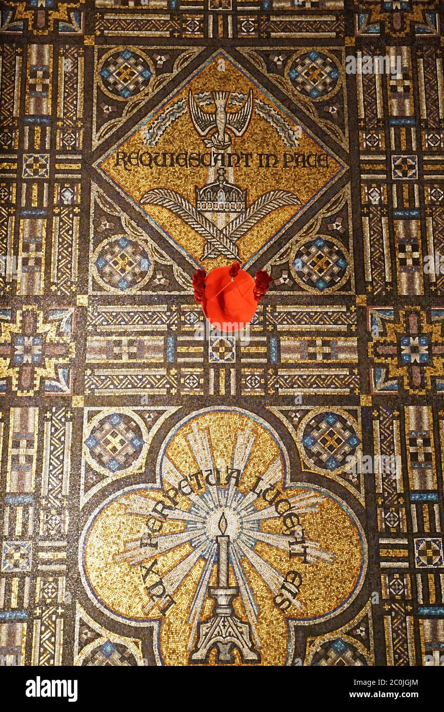 Interior architecture and mosaic design of 'Cathedral Basilica of Saint ...