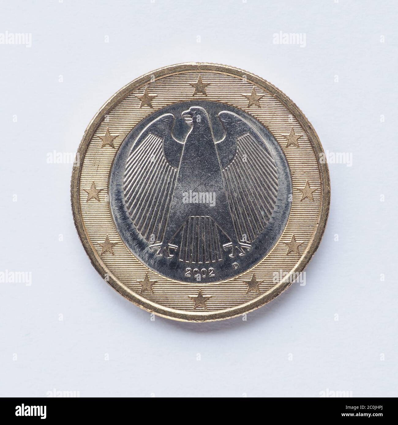 German 1 Euro coin Stock Photo - Alamy