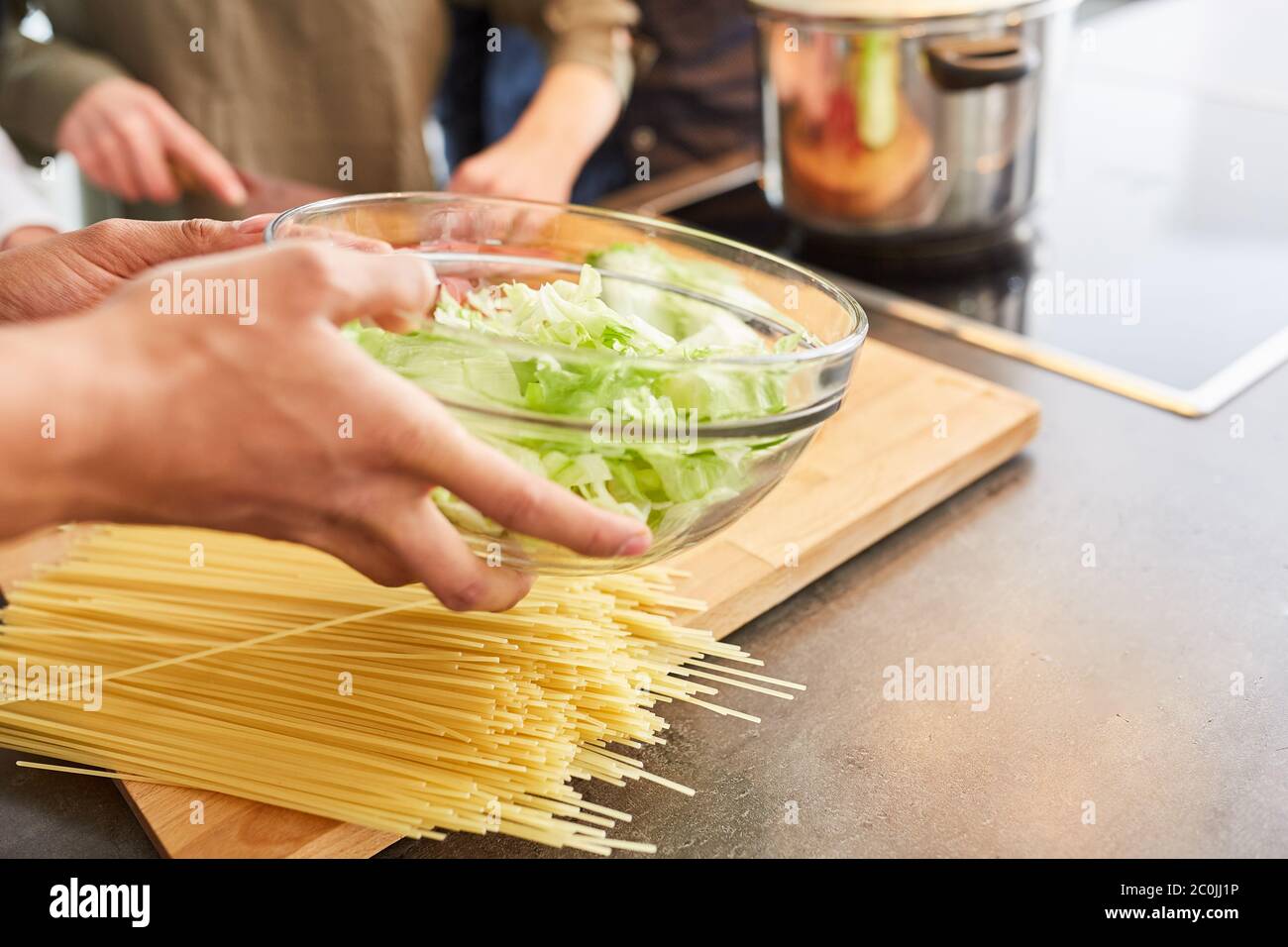 Spaghetti preparation hi-res stock photography and images - Alamy