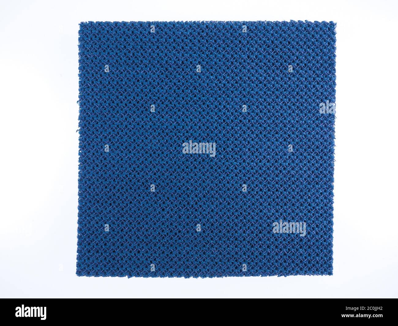 Blue fabric sample Stock Photo - Alamy