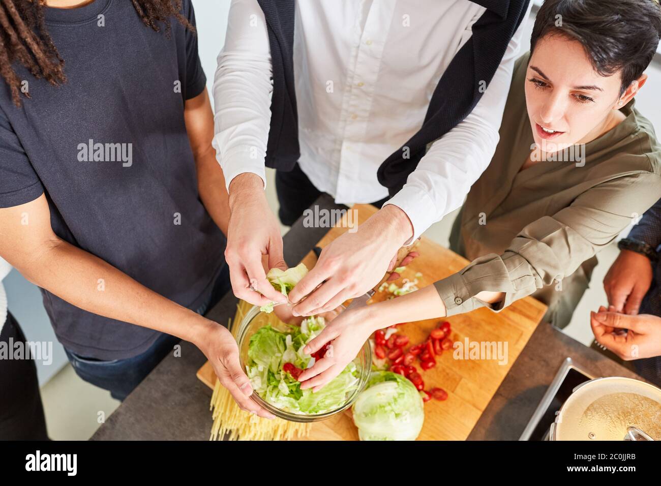 Kitchen for many people hi-res stock photography and images - Alamy