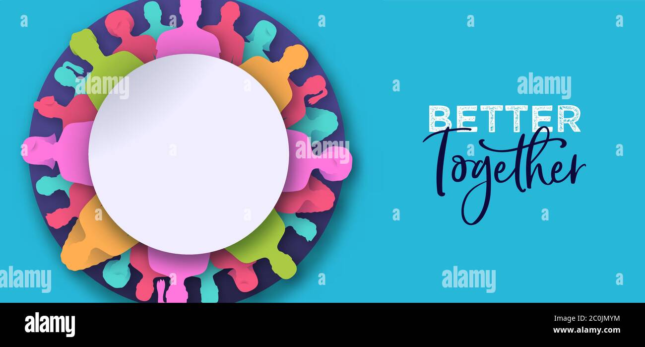 Better together circle Stock Vector Images - Alamy