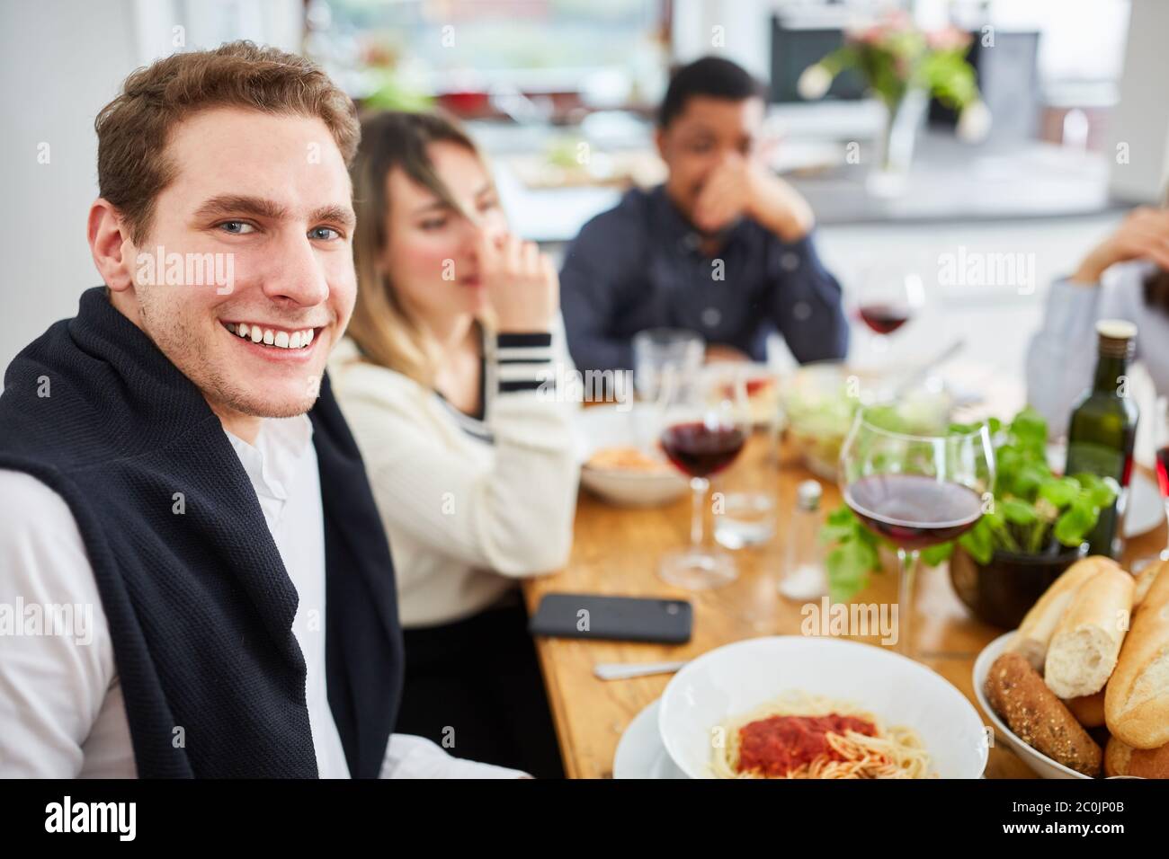 Woman eating sit meal hi-res stock photography and images - Alamy