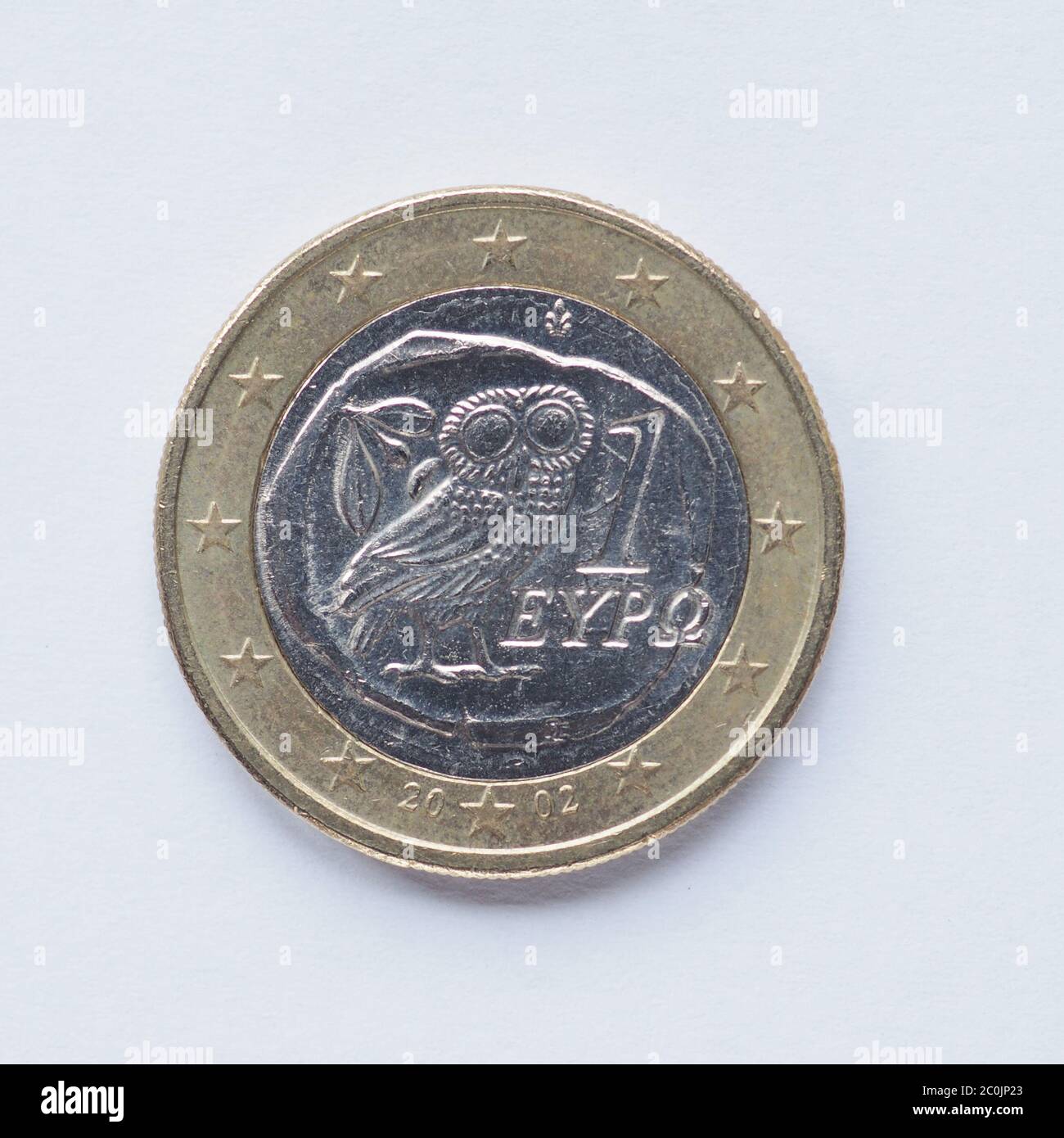 Greek 1 euro hi-res stock photography and images - Alamy