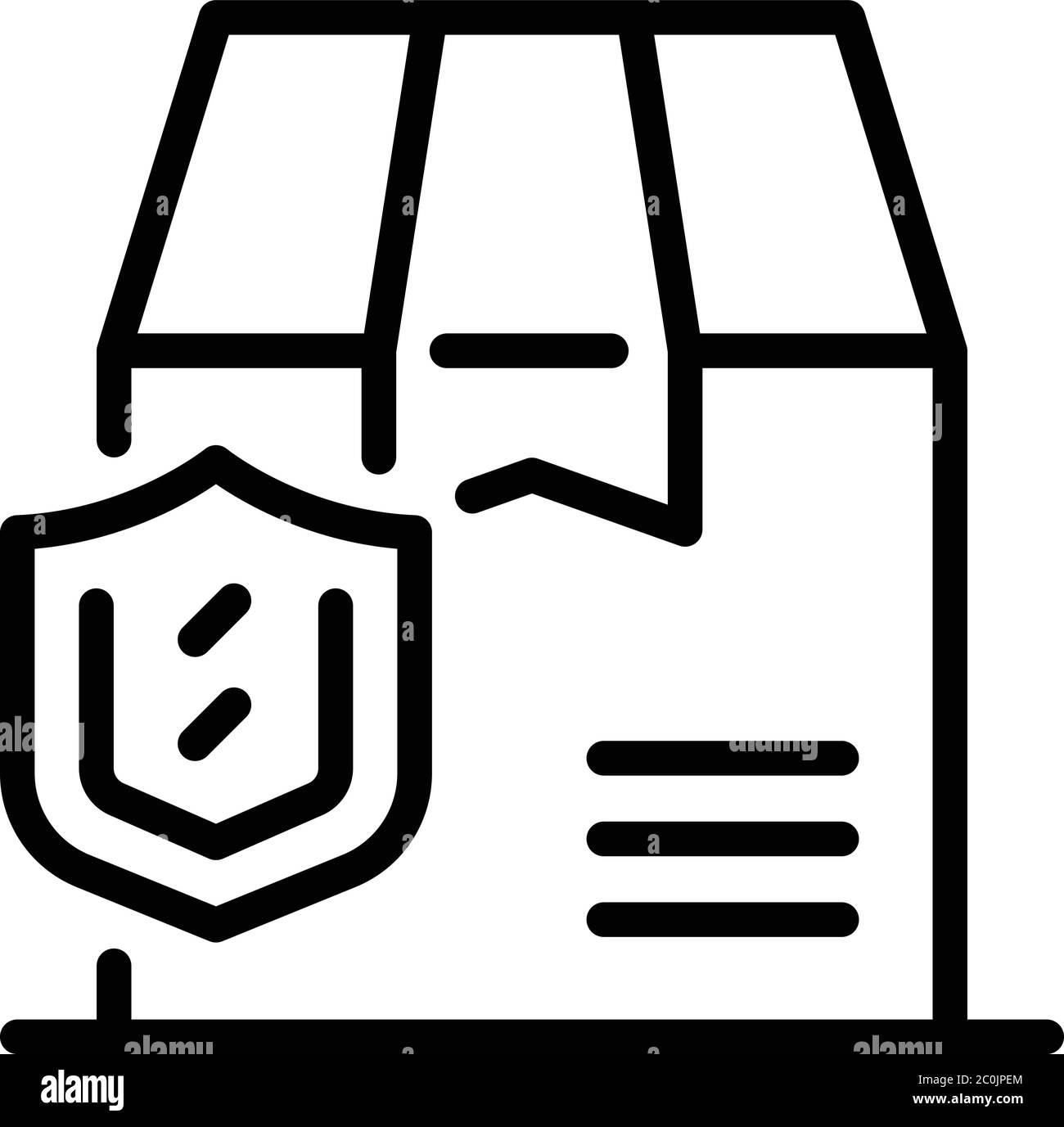 Safe box delivery icon, outline style Stock Vector Image & Art - Alamy