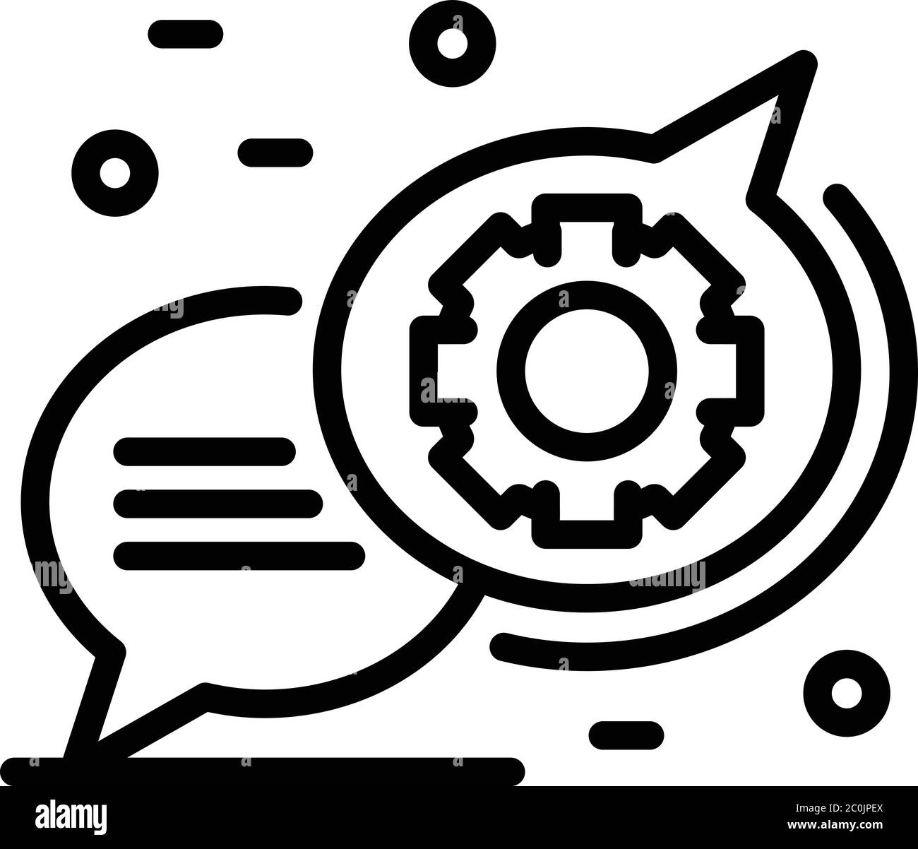 Call center service icon, outline style Stock Vector Image & Art - Alamy