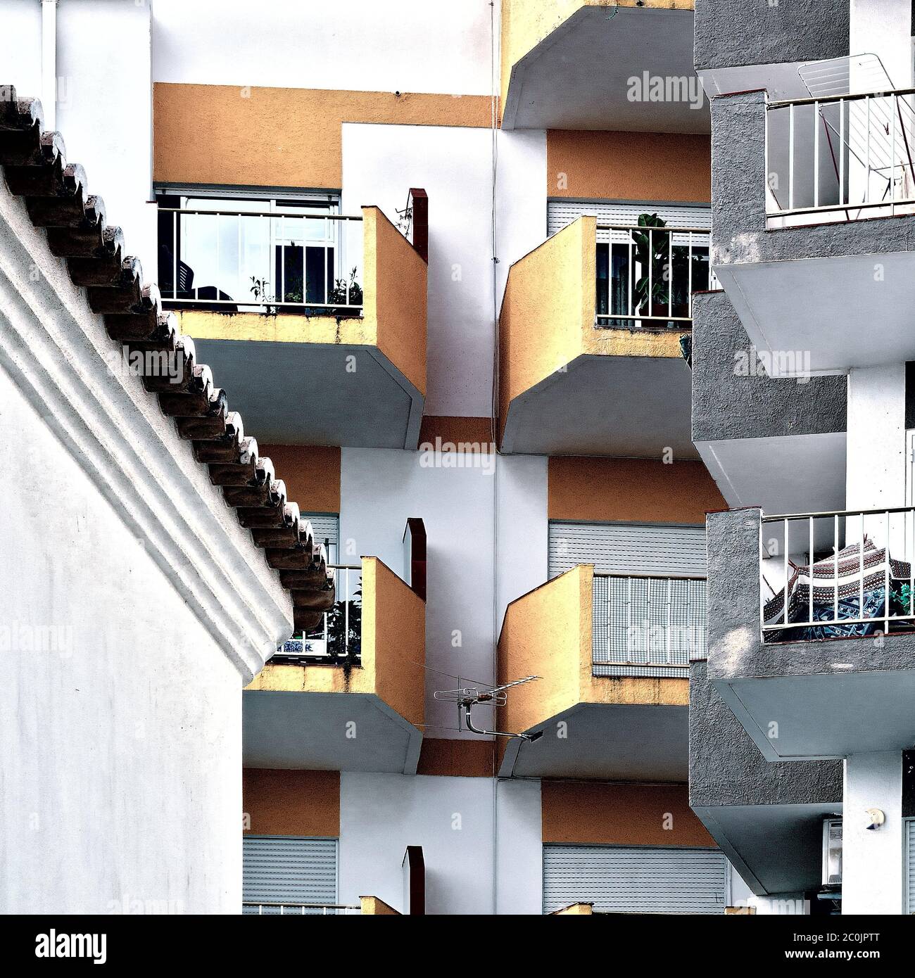 Modern residential building flower hi-res stock photography and images ...