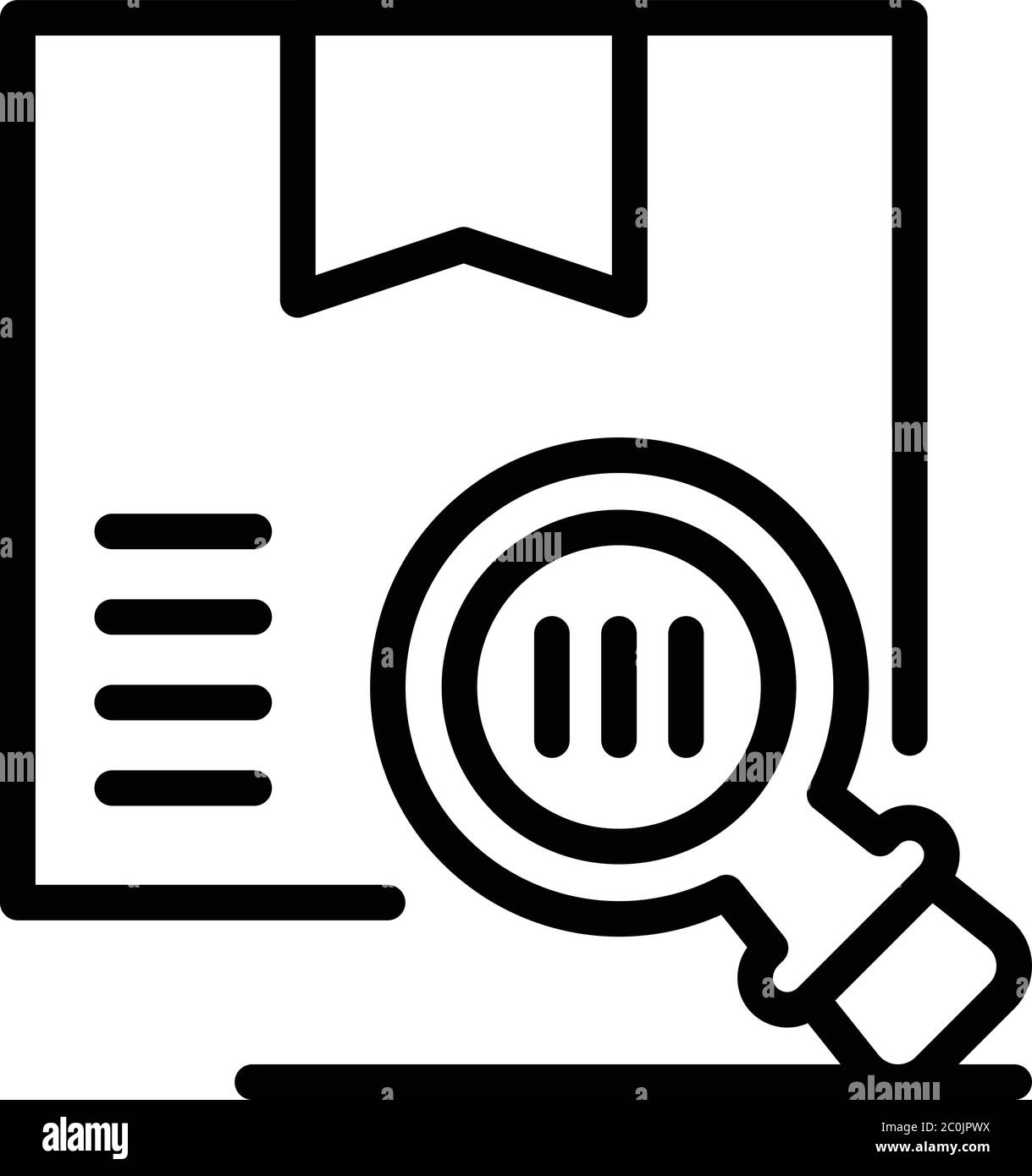 Inspect box icon, outline style Stock Vector Image & Art - Alamy