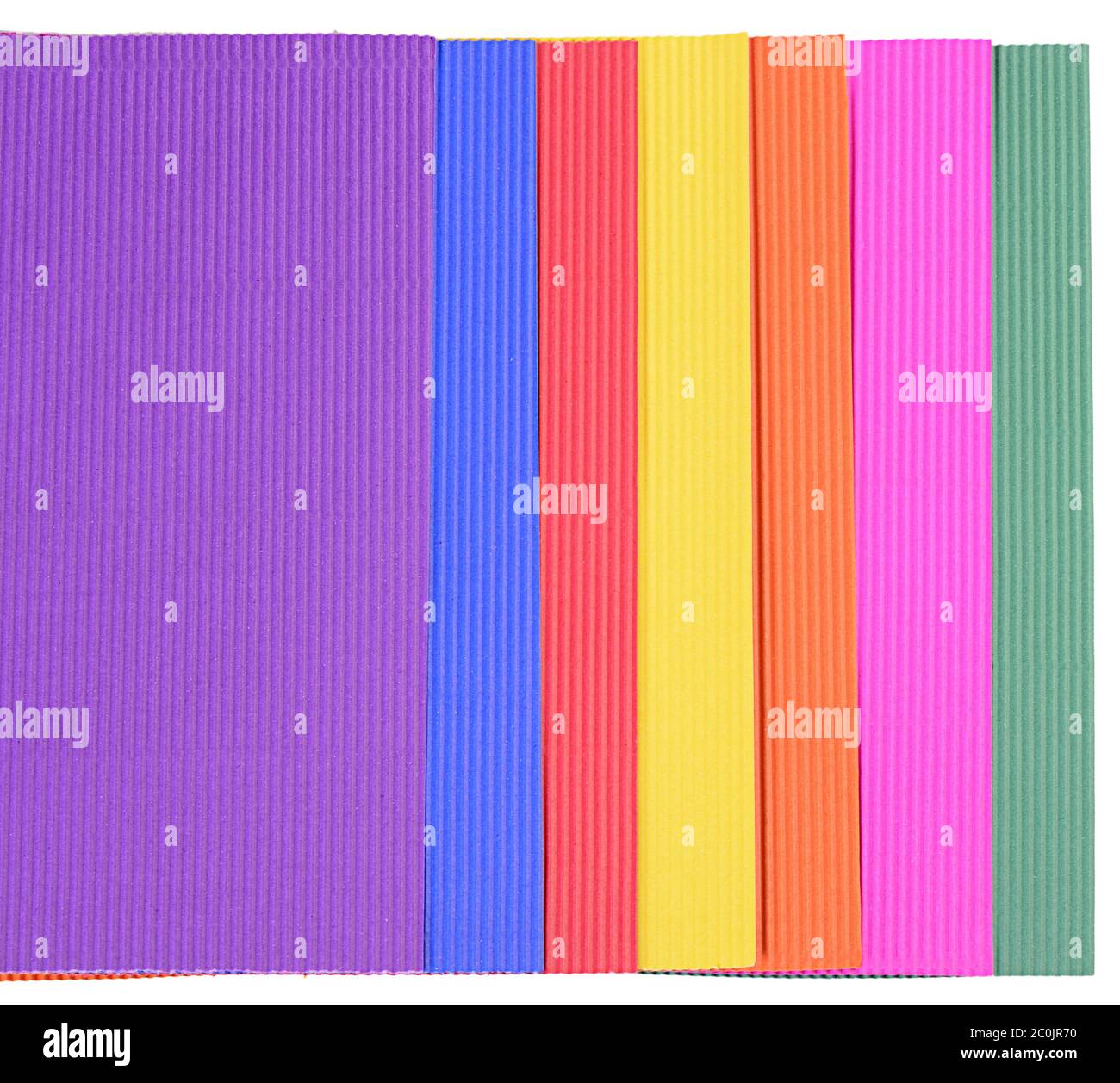 Set of a color crepe paper close up Stock Photo - Alamy