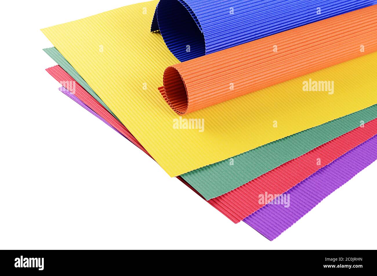 Set of a color crepe paper close up Stock Photo - Alamy