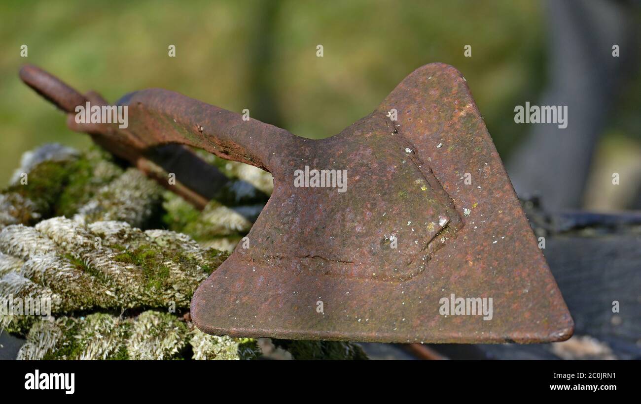 Anchor, arm of an anchor - closeup Stock Photo - Alamy