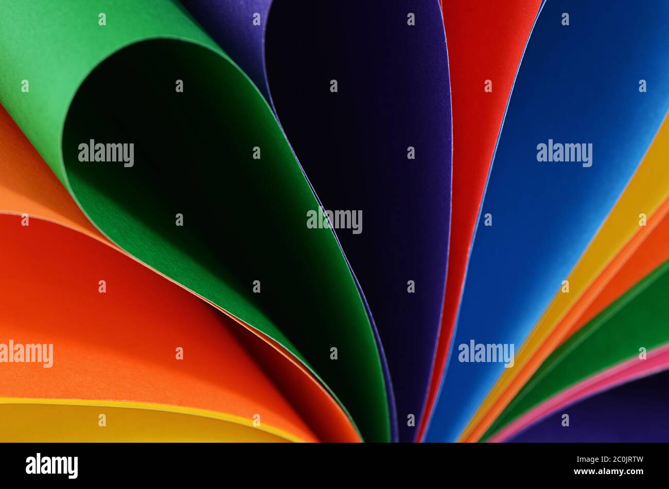 Set of a color paper close up Stock Photo - Alamy