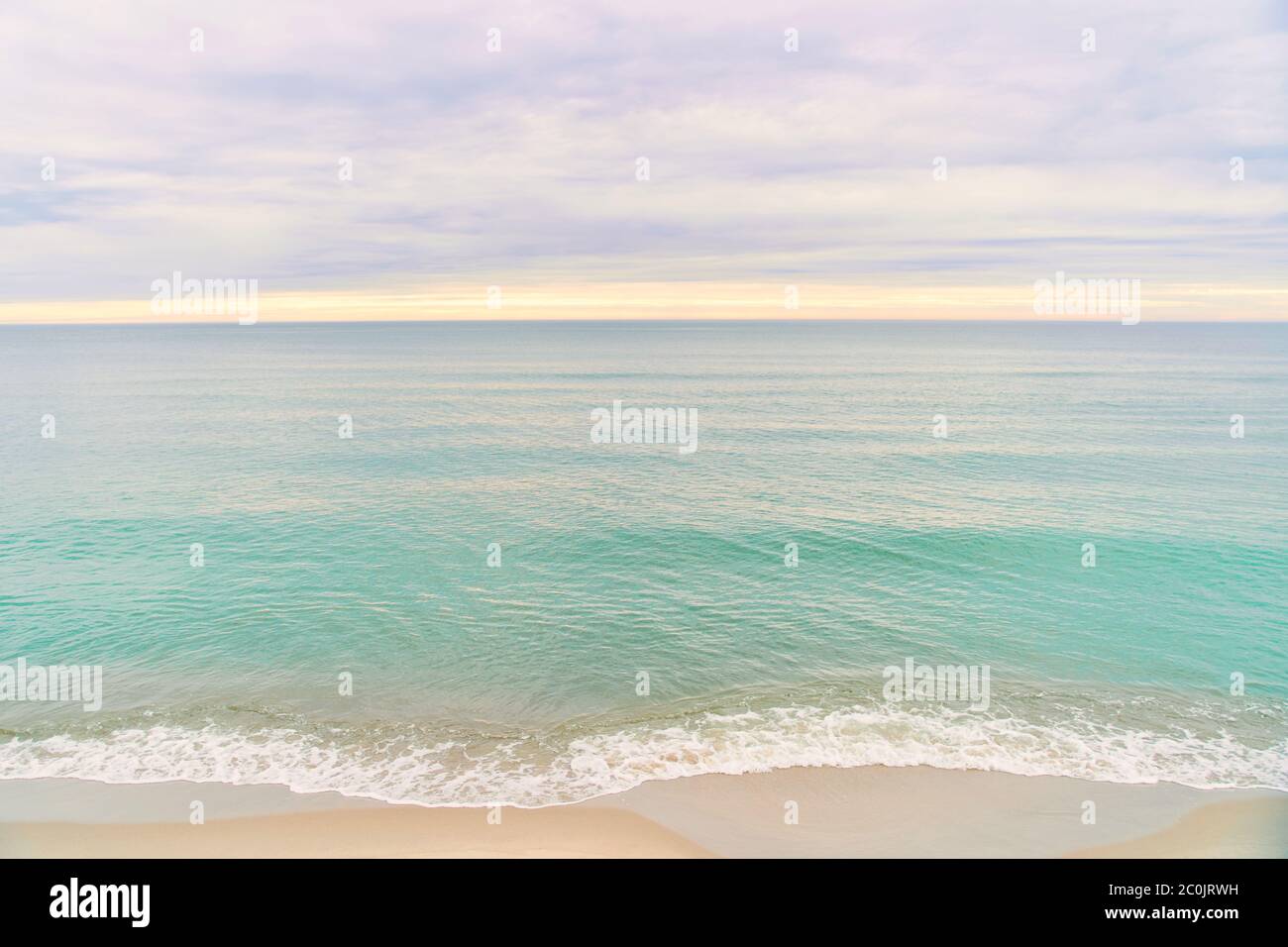 Baltic Sea. Beach in the village of Amber. Beach in Russia with a blue ...