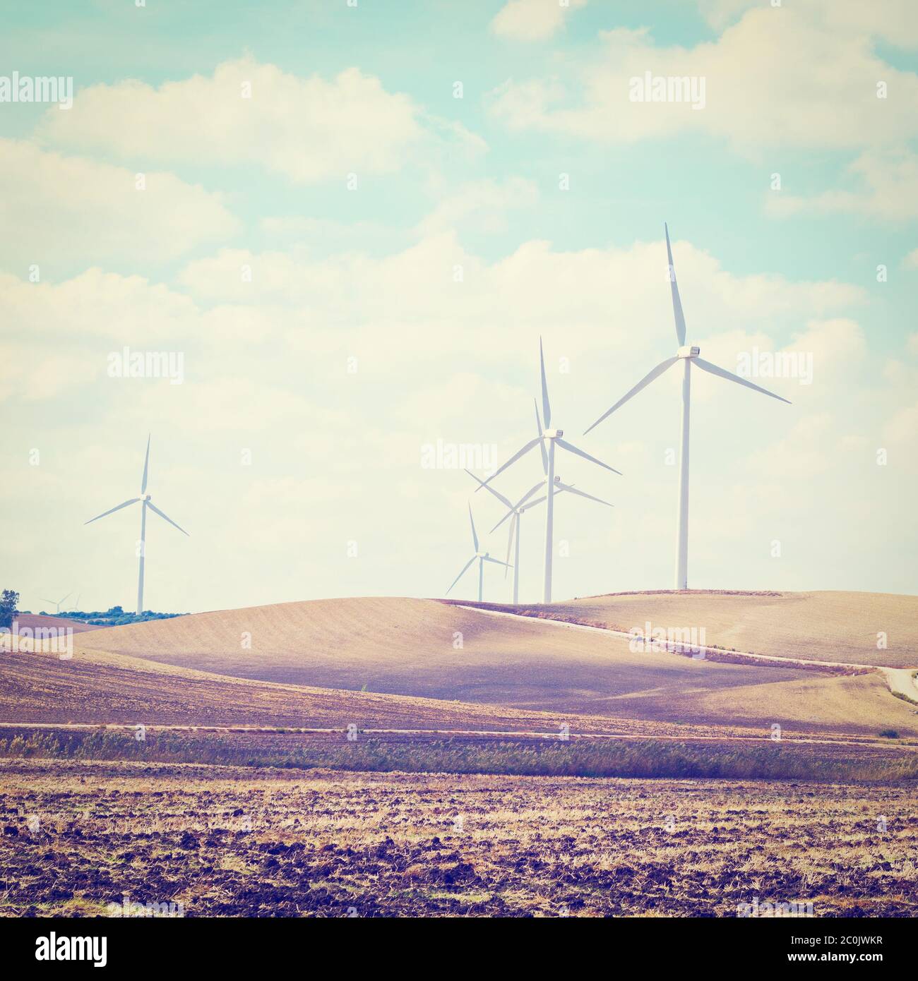 Wind turbine electrical power pole hi-res stock photography and images ...