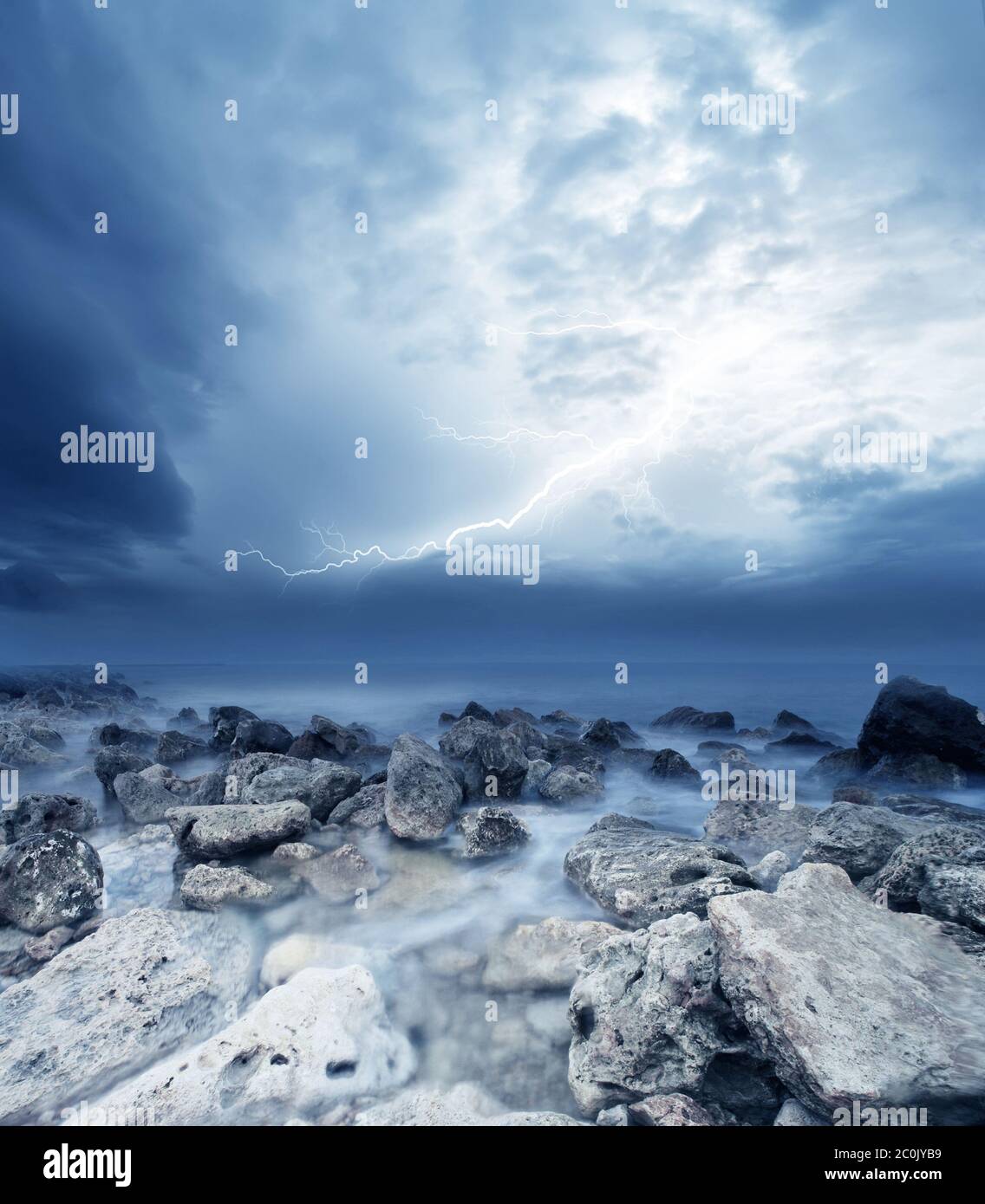 storm on the sea Stock Photo - Alamy